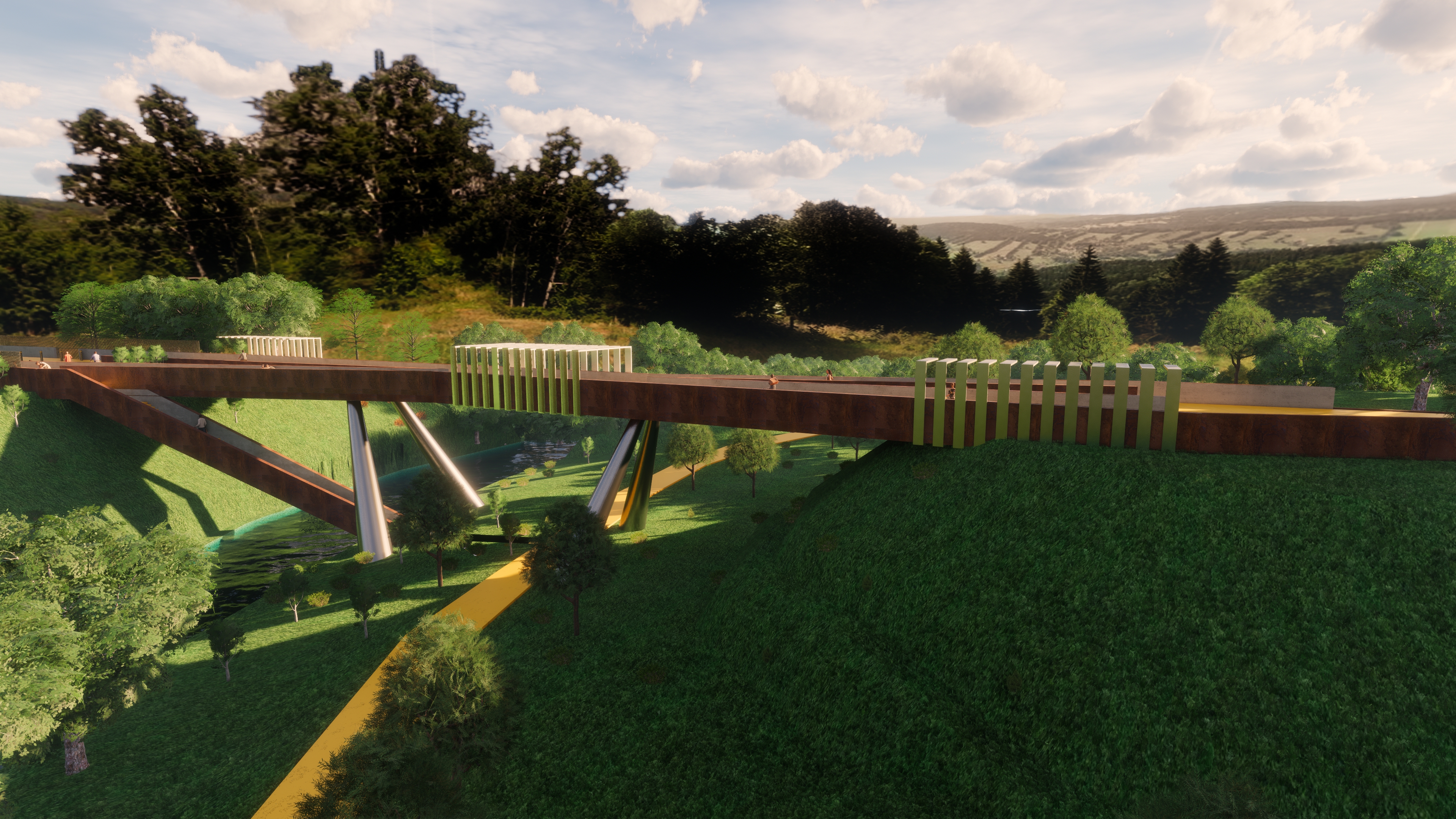 Pedestrian and cycle walkway by FELICE TAVOLARIO - Architizer