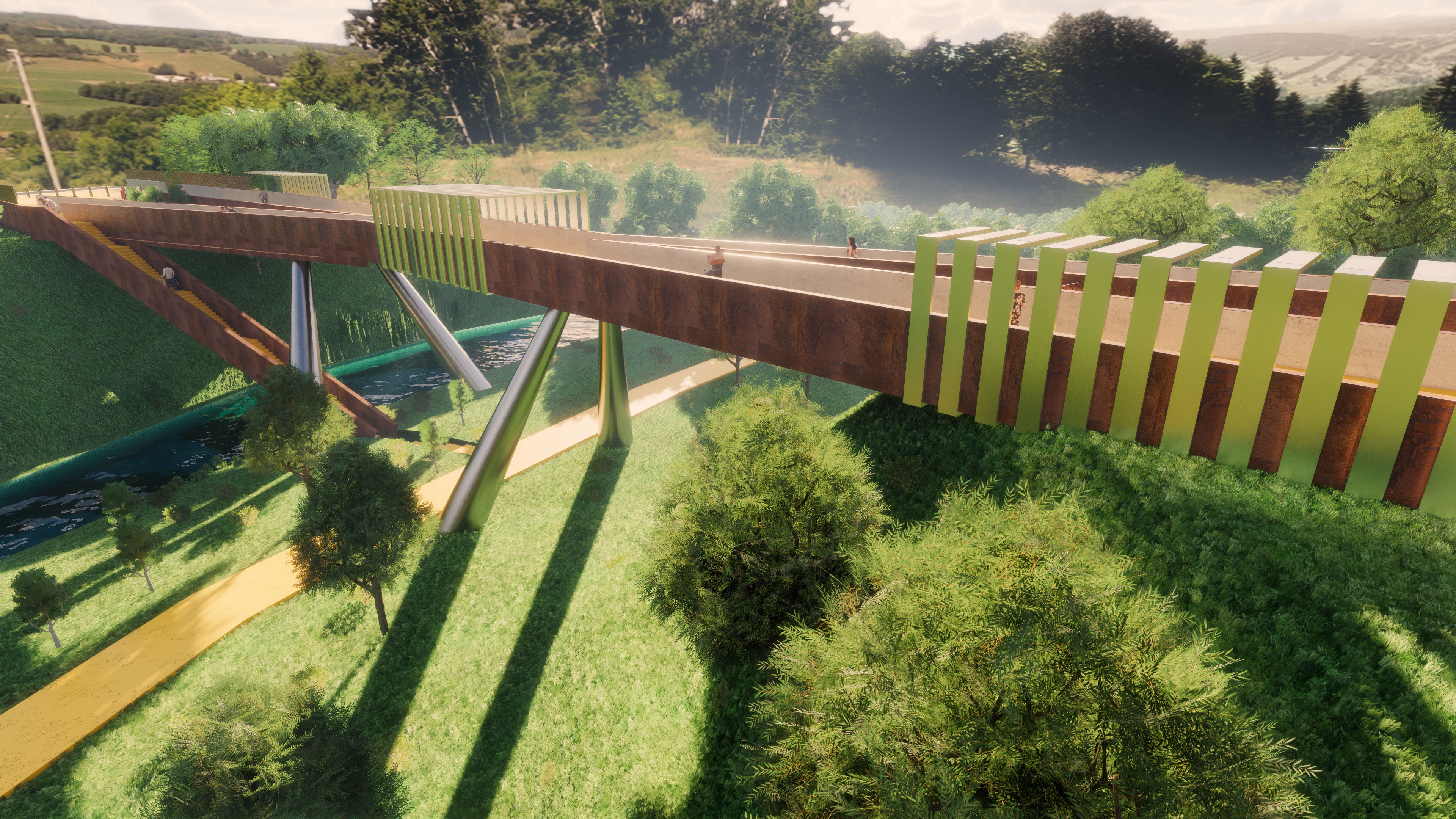 Pedestrian and cycle walkway by FELICE TAVOLARIO - Architizer