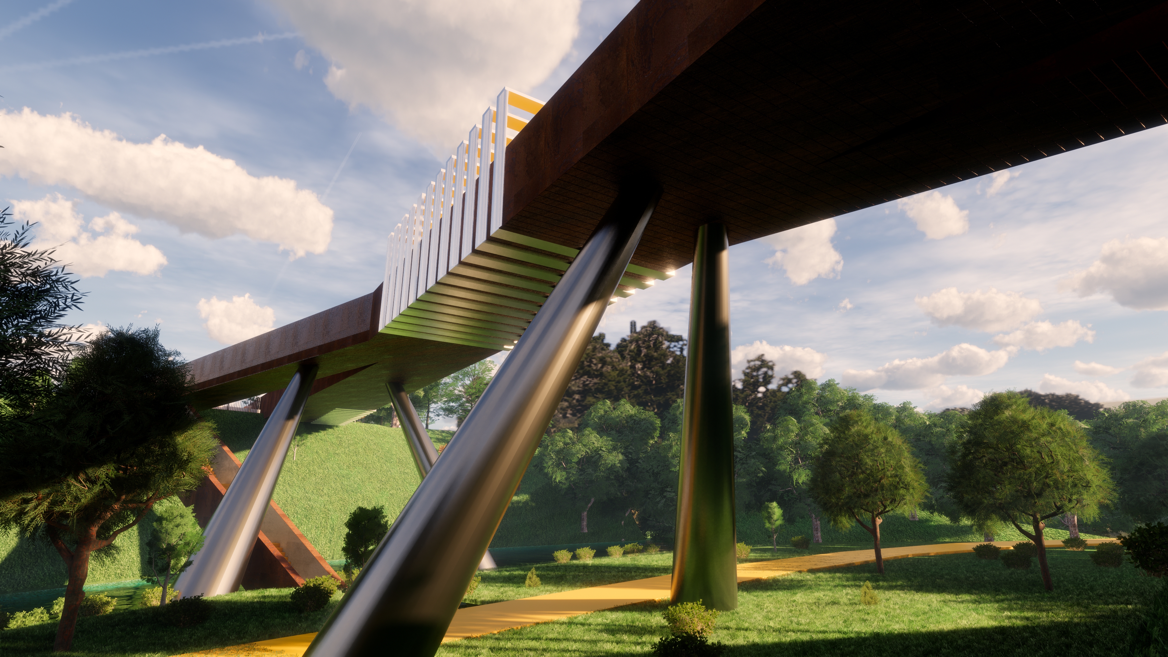 Pedestrian and cycle walkway by FELICE TAVOLARIO - Architizer