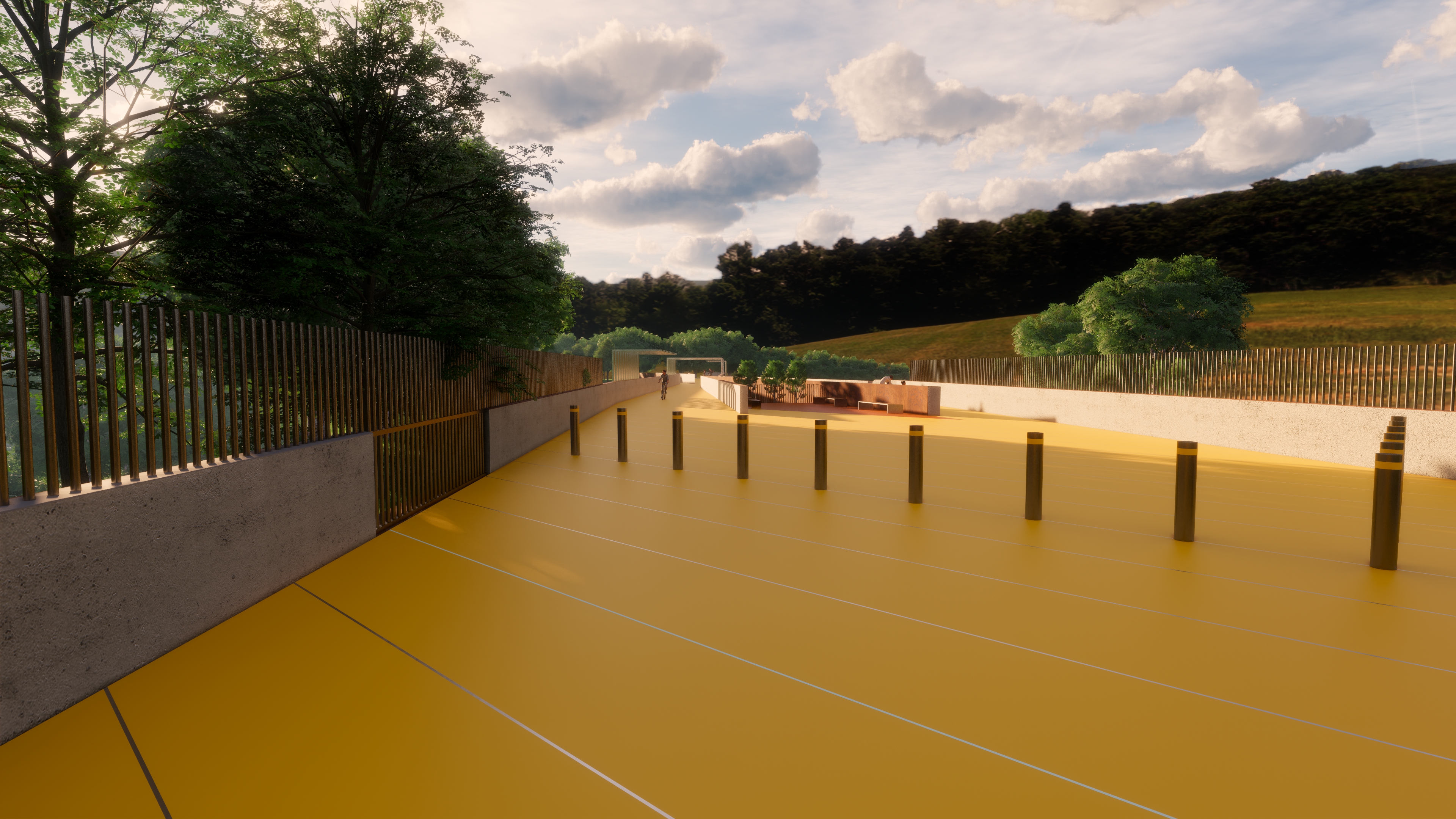 Pedestrian and cycle walkway by FELICE TAVOLARIO - Architizer