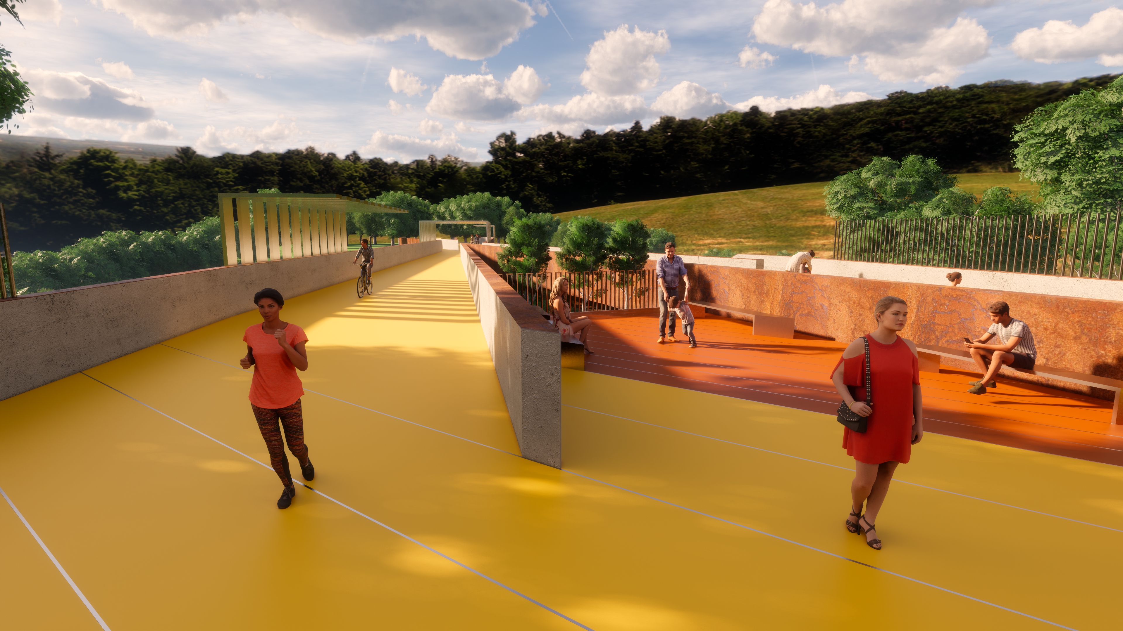 Pedestrian and cycle walkway by FELICE TAVOLARIO - Architizer