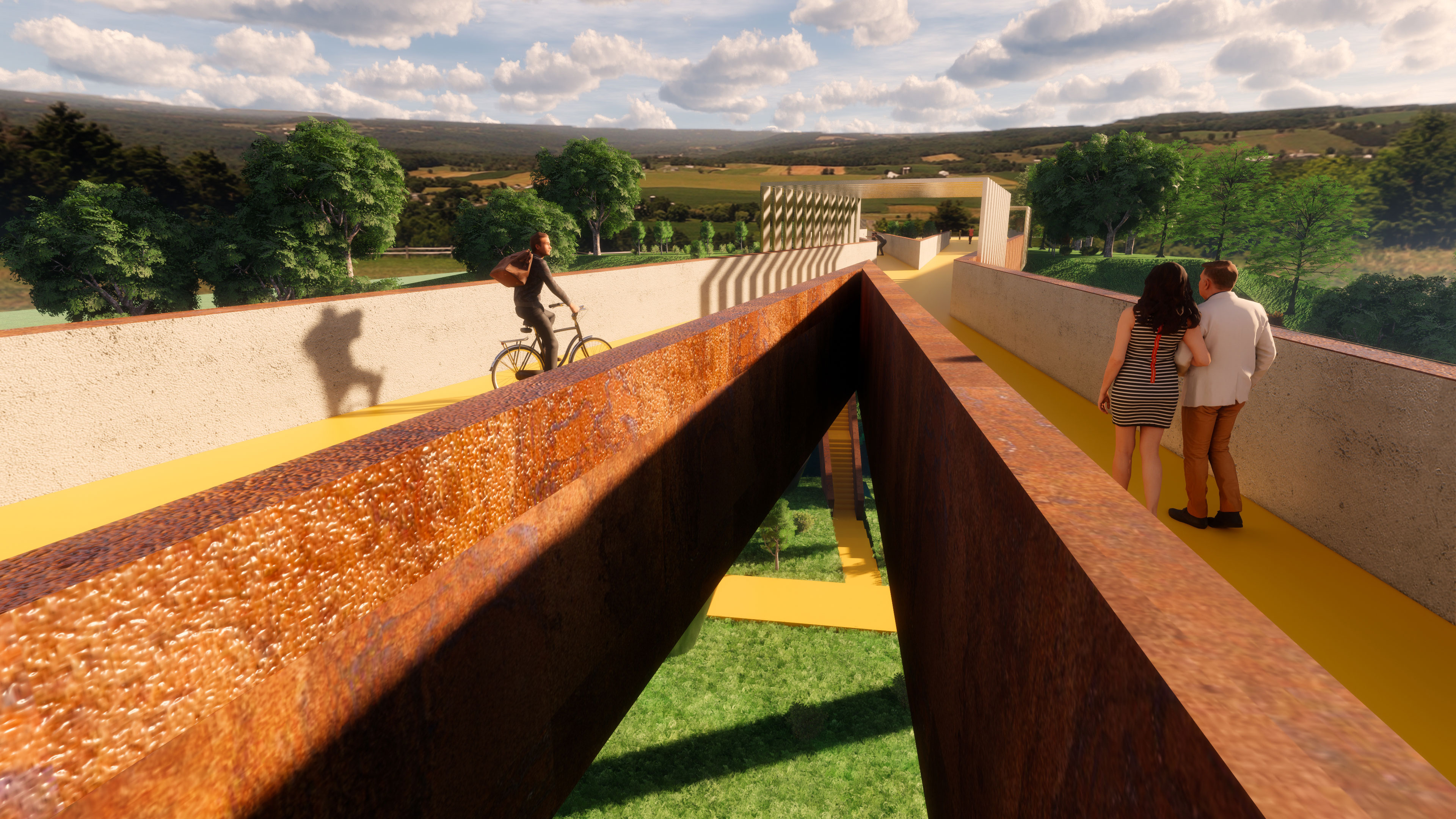 Pedestrian and cycle walkway by FELICE TAVOLARIO - Architizer