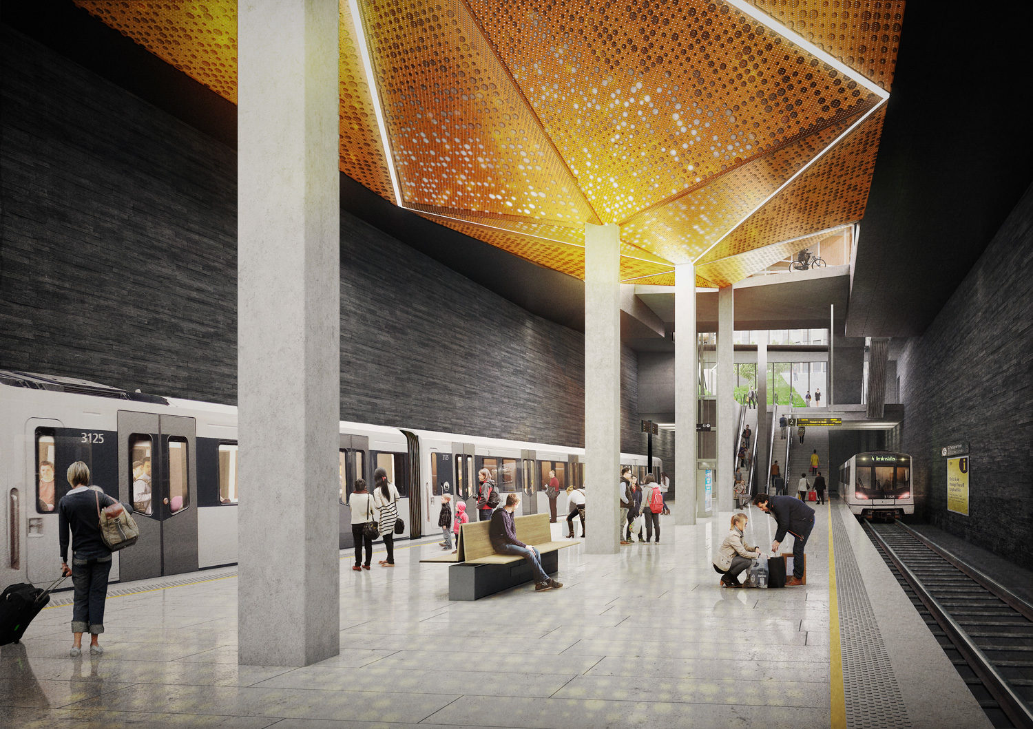 Oslo Fornebu Centre Station Competition by One Works - Architizer