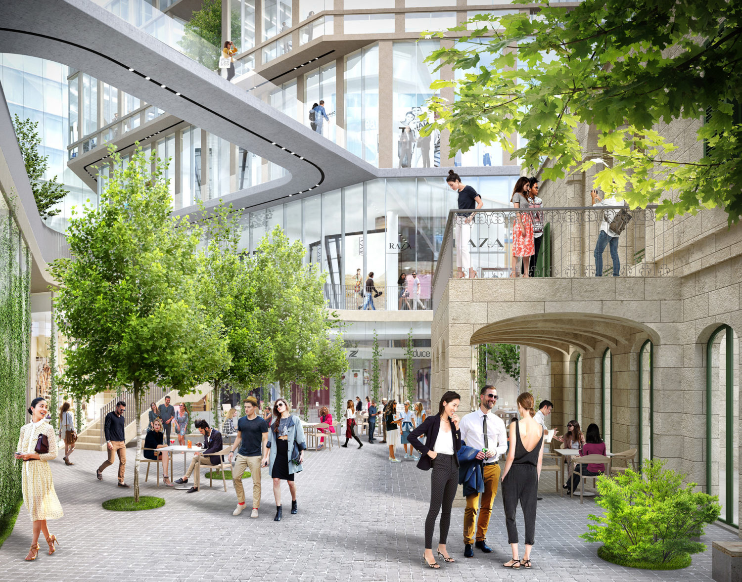 Townsquare mixed-use district by Oneworks - Architizer