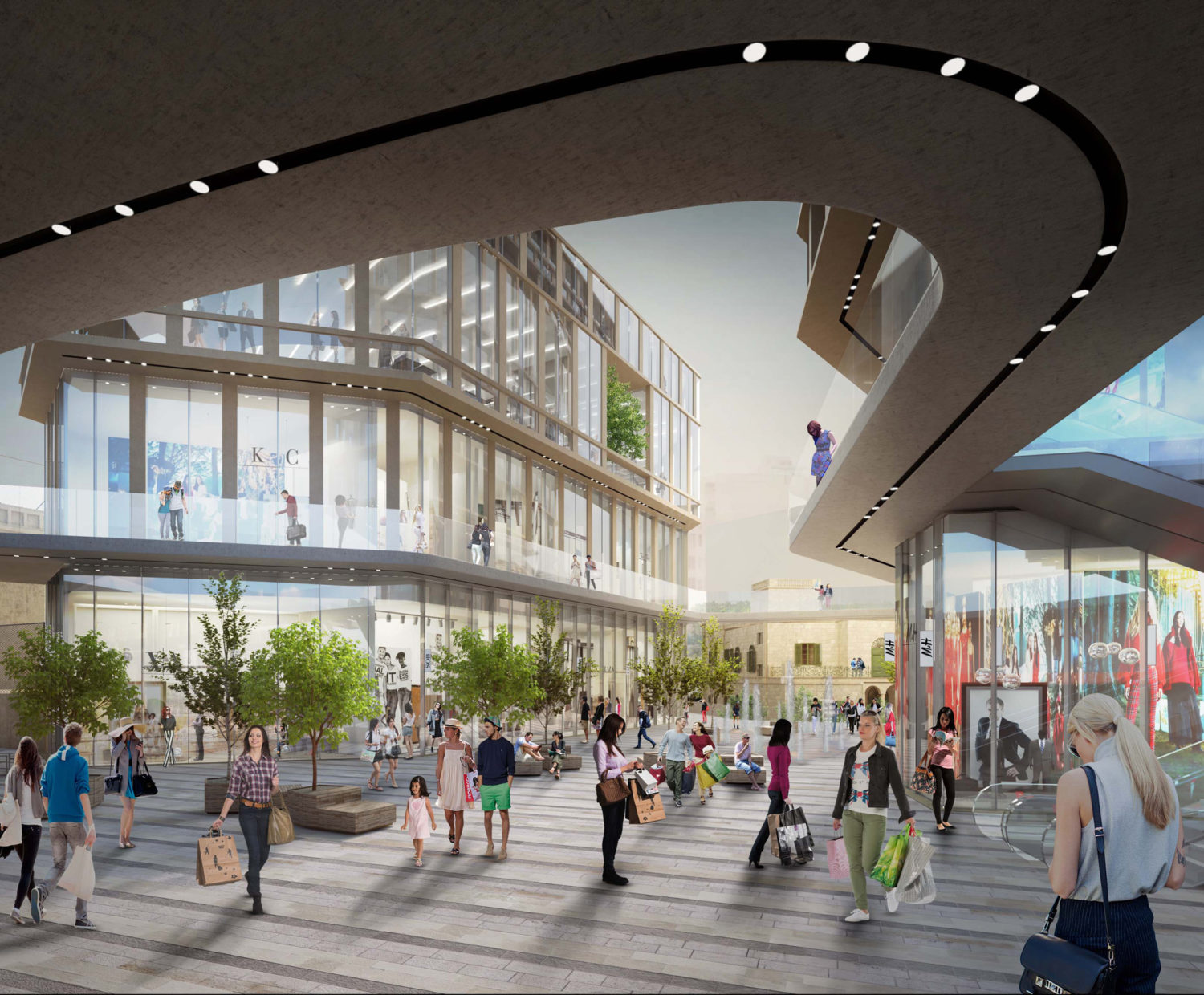 Townsquare mixed-use district by Oneworks - Architizer