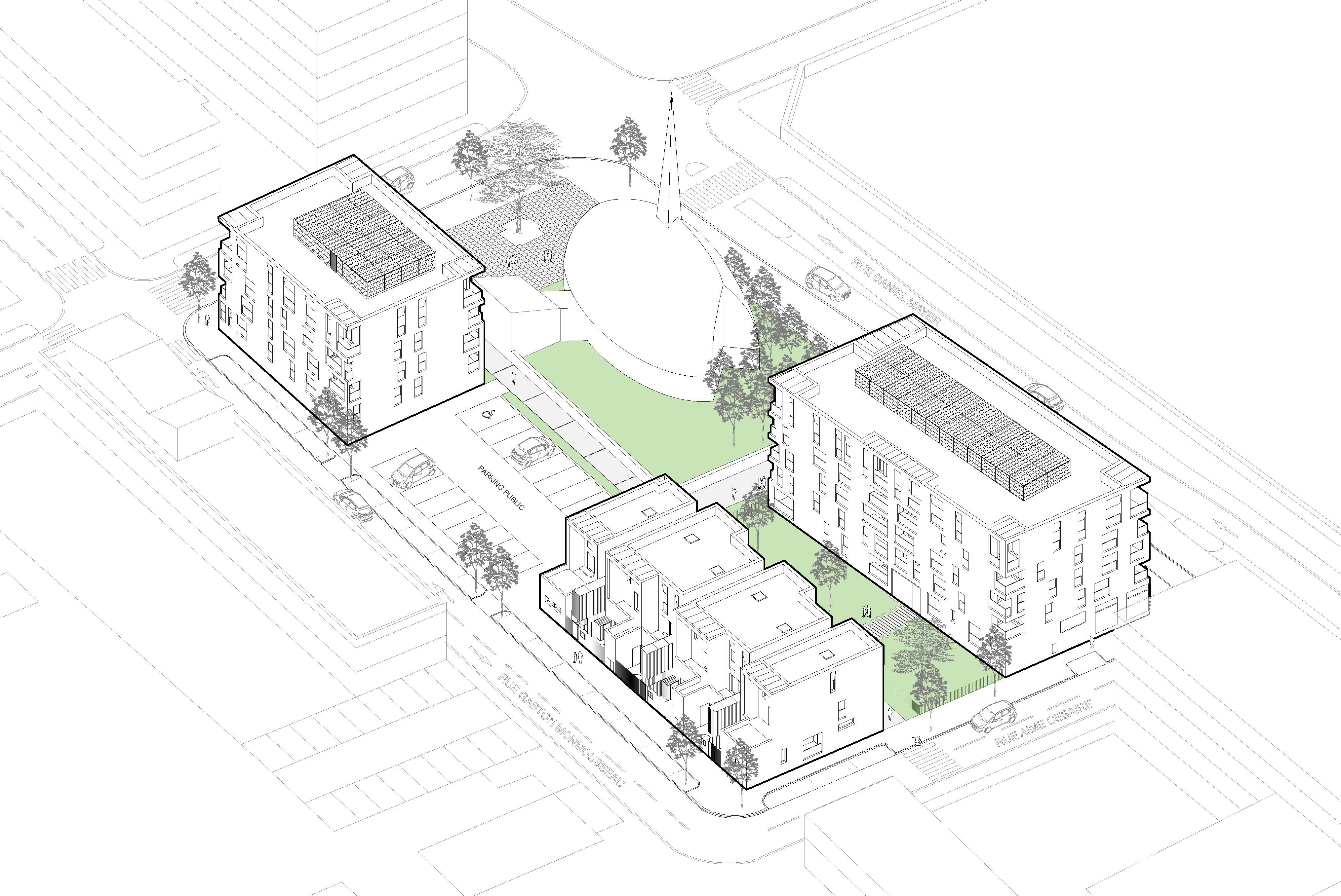53 collective and semi-collective social housing units in Tours (France ...