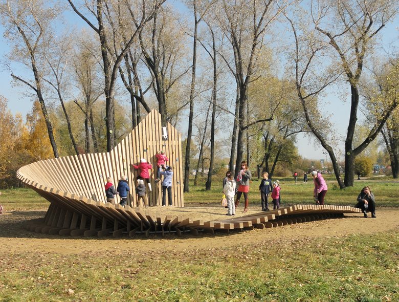 PLAYGROUND - CLIMBING WALL - SANDBOX by OOO "ADM" - Architizer