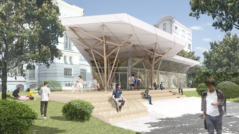 VIEWING PLATFORM WITH CANOPY AND AMPHITHEATER by OOO ADM (OOO ...