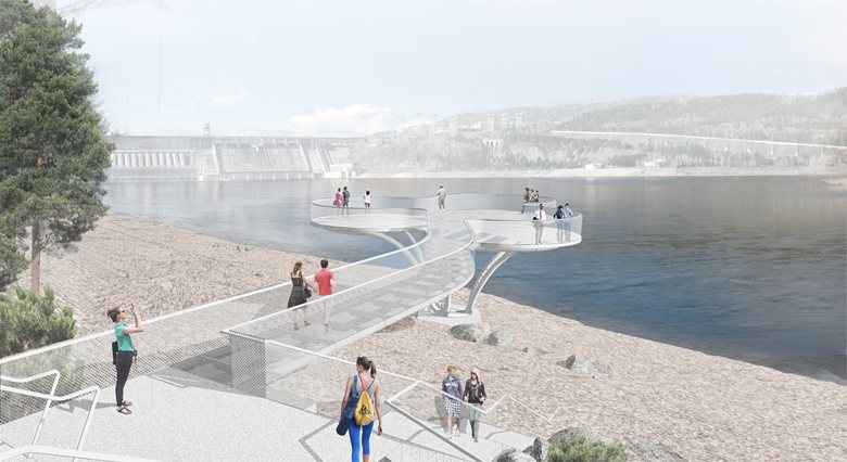 VIEWING PLATFORM WITH CANOPY AND AMPHITHEATER by OOO ADM (OOO ...