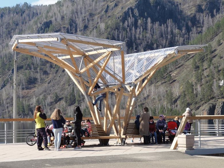 VIEWING PLATFORM WITH CANOPY AND AMPHITHEATER by OOO ADM (OOO ...