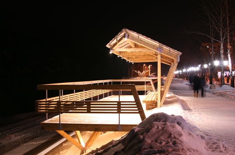 VIEWING PLATFORM WITH CANOPY AND AMPHITHEATER by OOO ADM (OOO ...