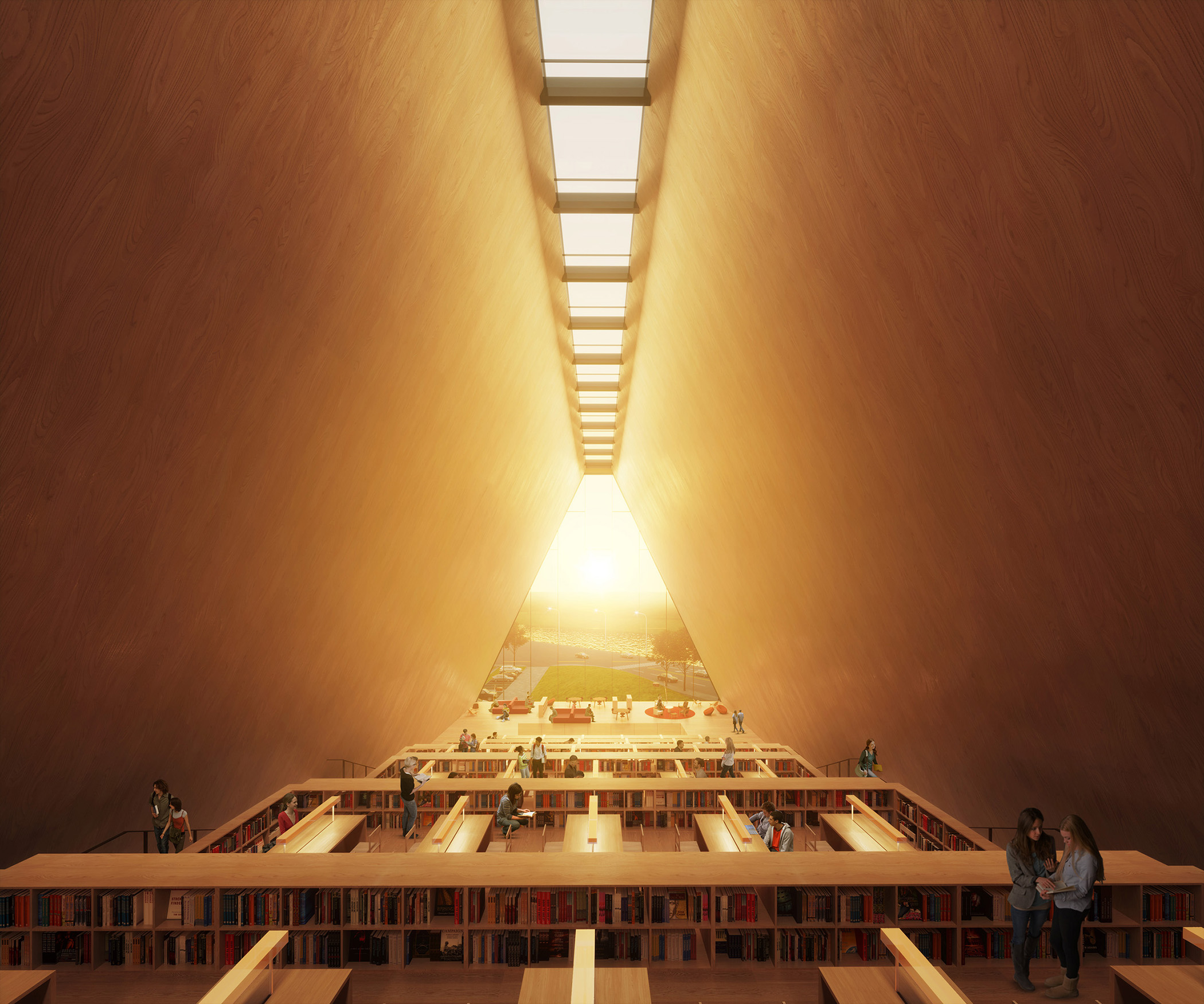 The third place proposal of Gwangju city main library, S.Korea by JWJZ ...