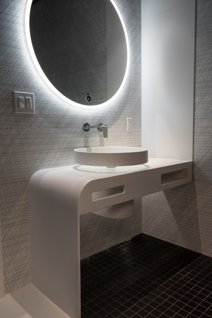 Powder Room with custom vanity by Freespace Design LLC - Architizer