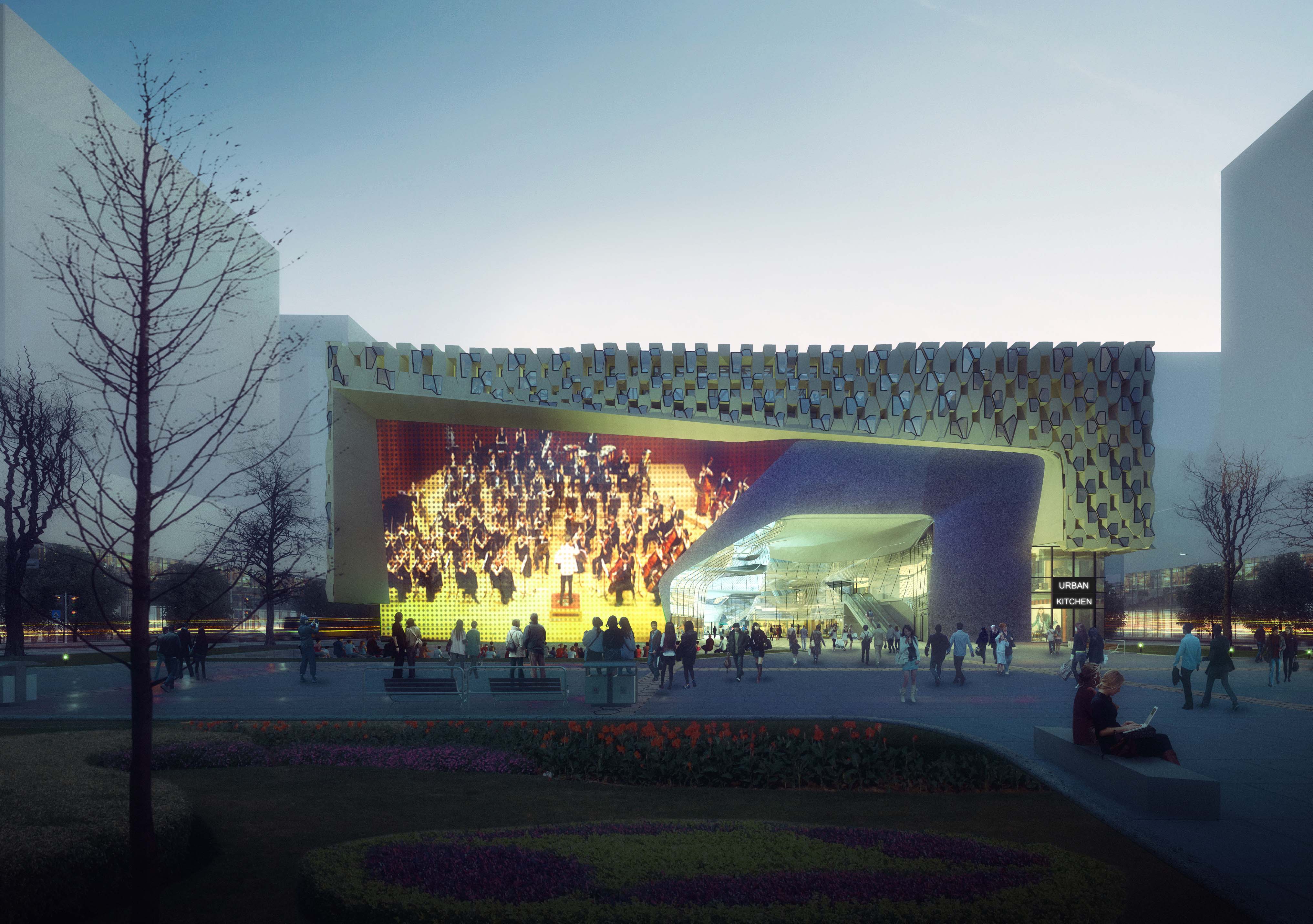 Ur-Ban-Chan Farmers Market & Atrium by Griffin Enright Architects ...