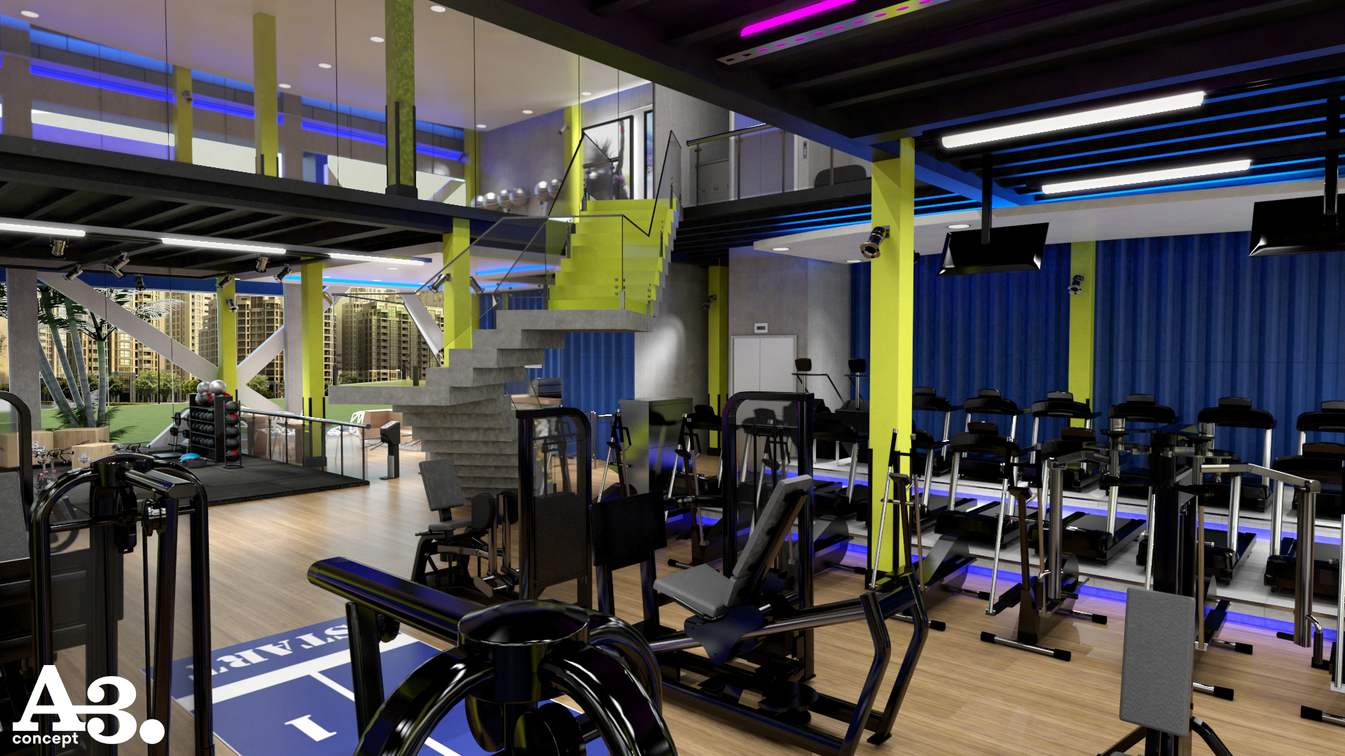 Bluefit Academia by A3 Concept Wellness Design - Architizer