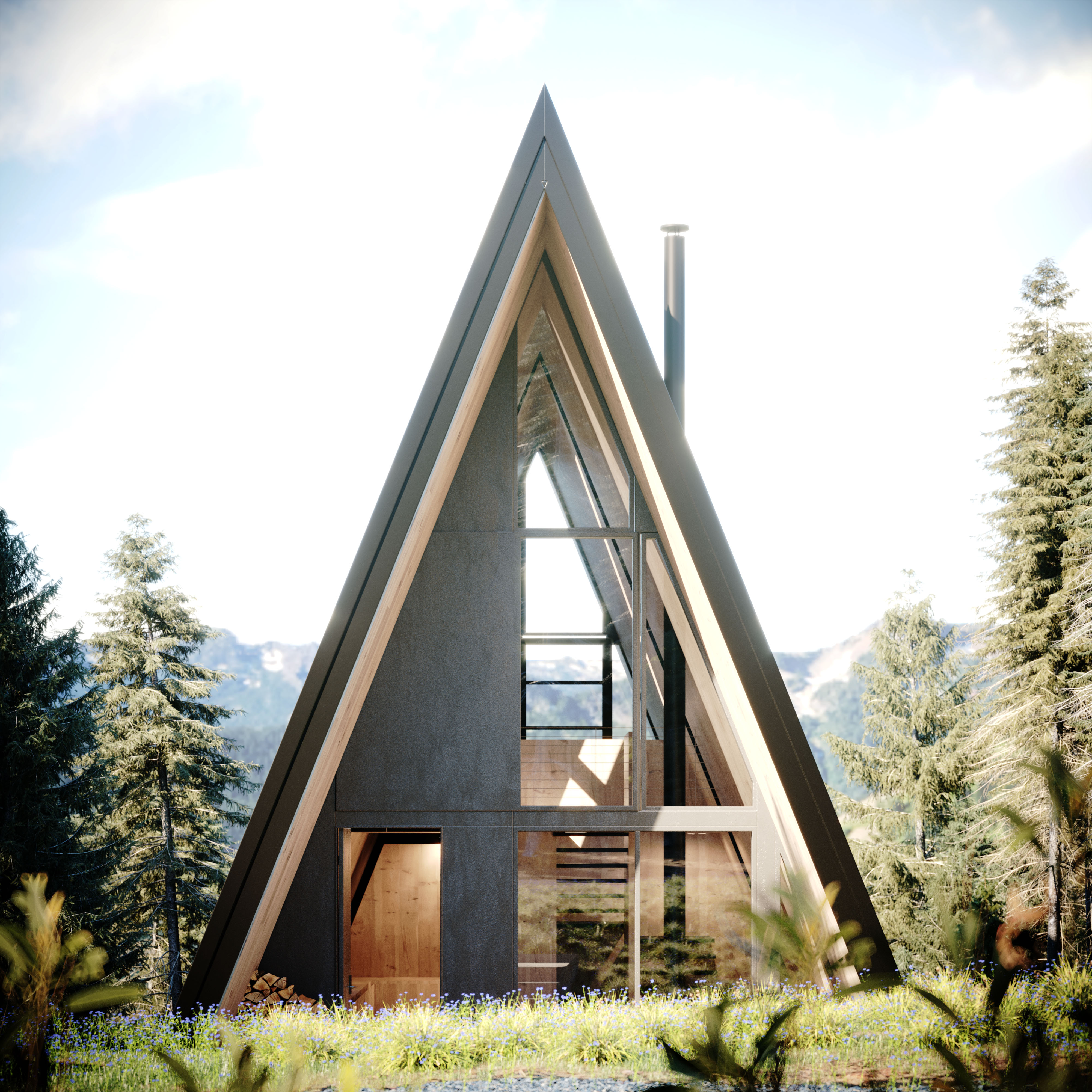 Hyak Cabins Renderings by Notion Workshop - Architizer