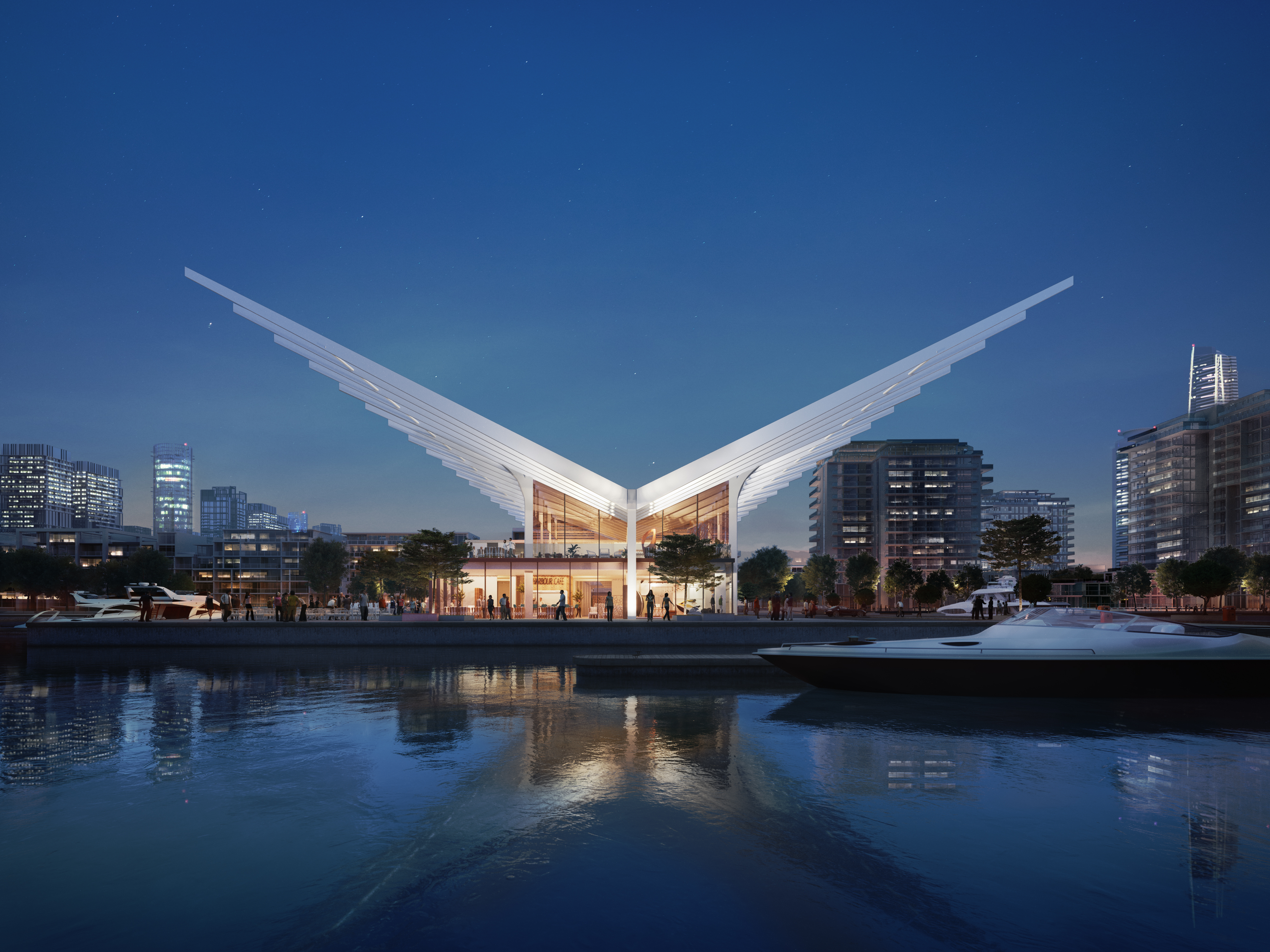 Dubai Harbour Master Building | Design by AMA by ZOA Studio - Architizer