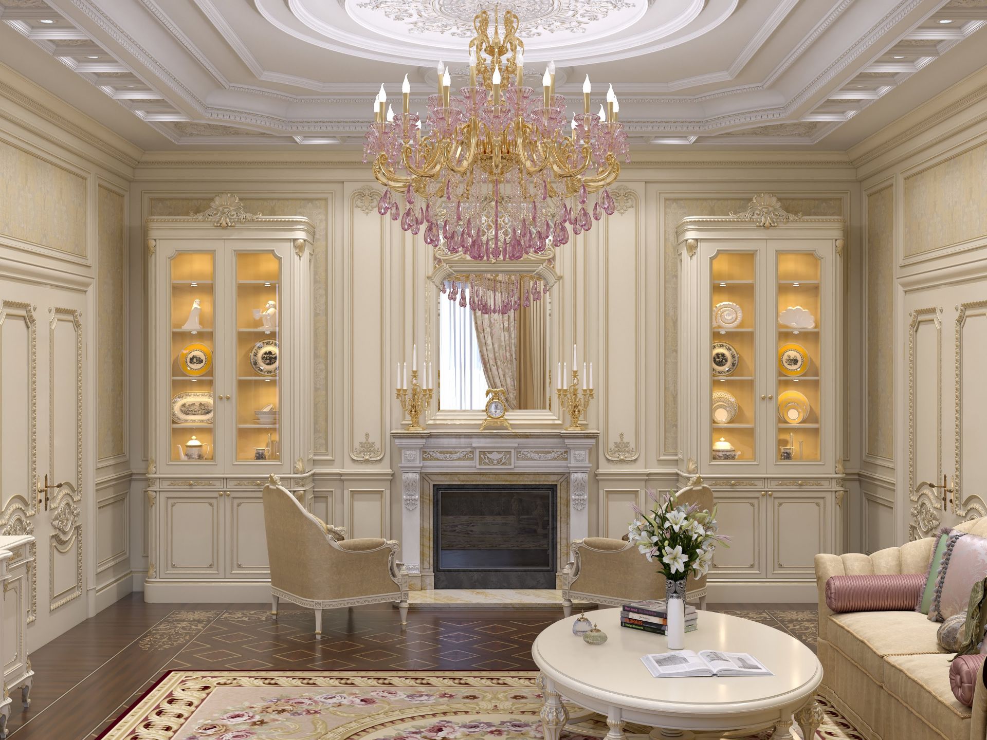 Living room design in light tones by International company "Mirt ...