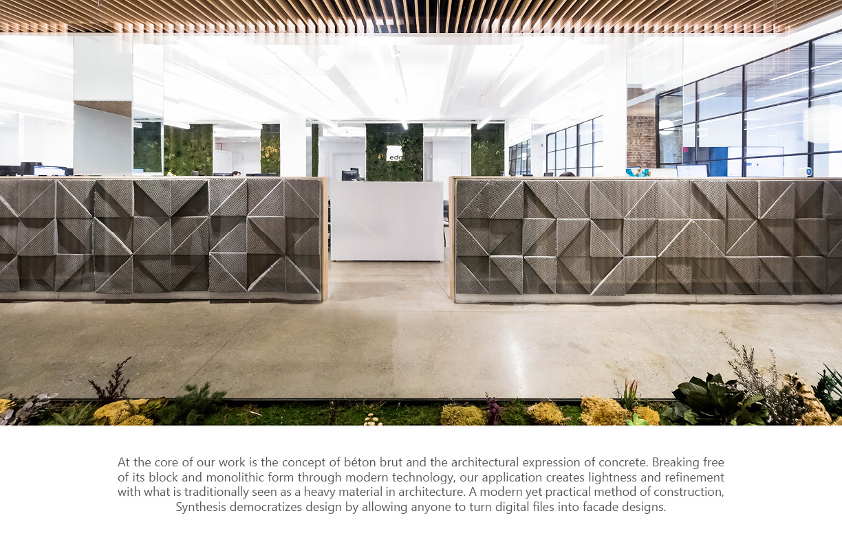 SYNTHESIS - CUSTOM CONCRETE WALL PANELS by EDG NYC - Architizer
