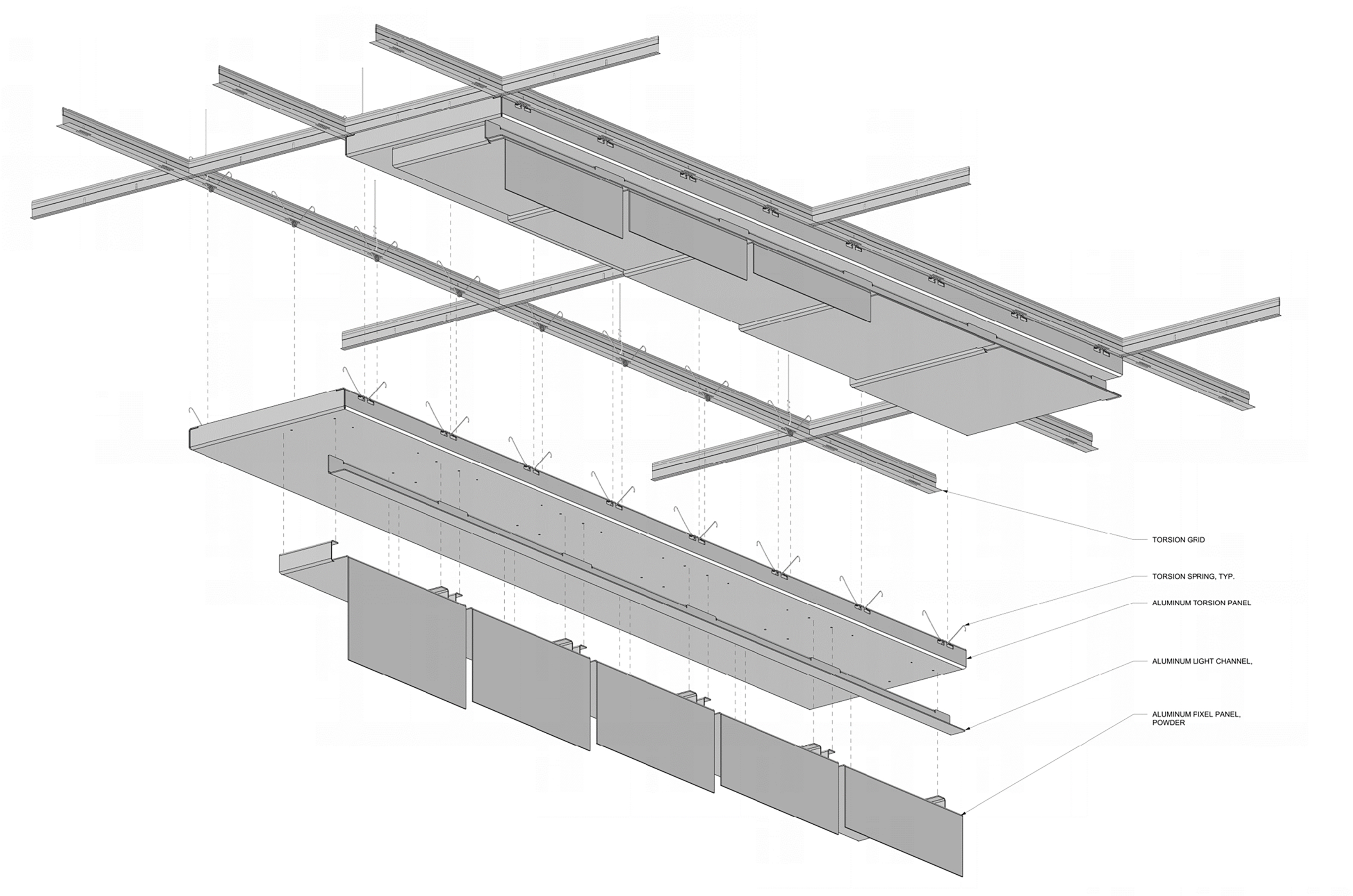 Pixel Swarm Custom Feature Ceiling by Arktura LLC - Architizer