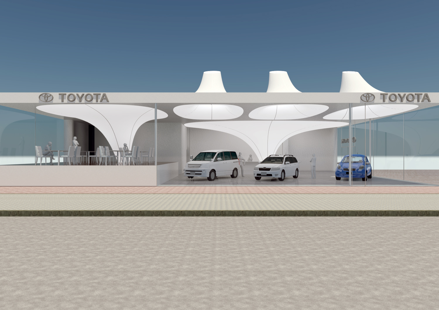 TOYOTA Car dealership 2 by Himematsu Architecture Inc. - Architizer