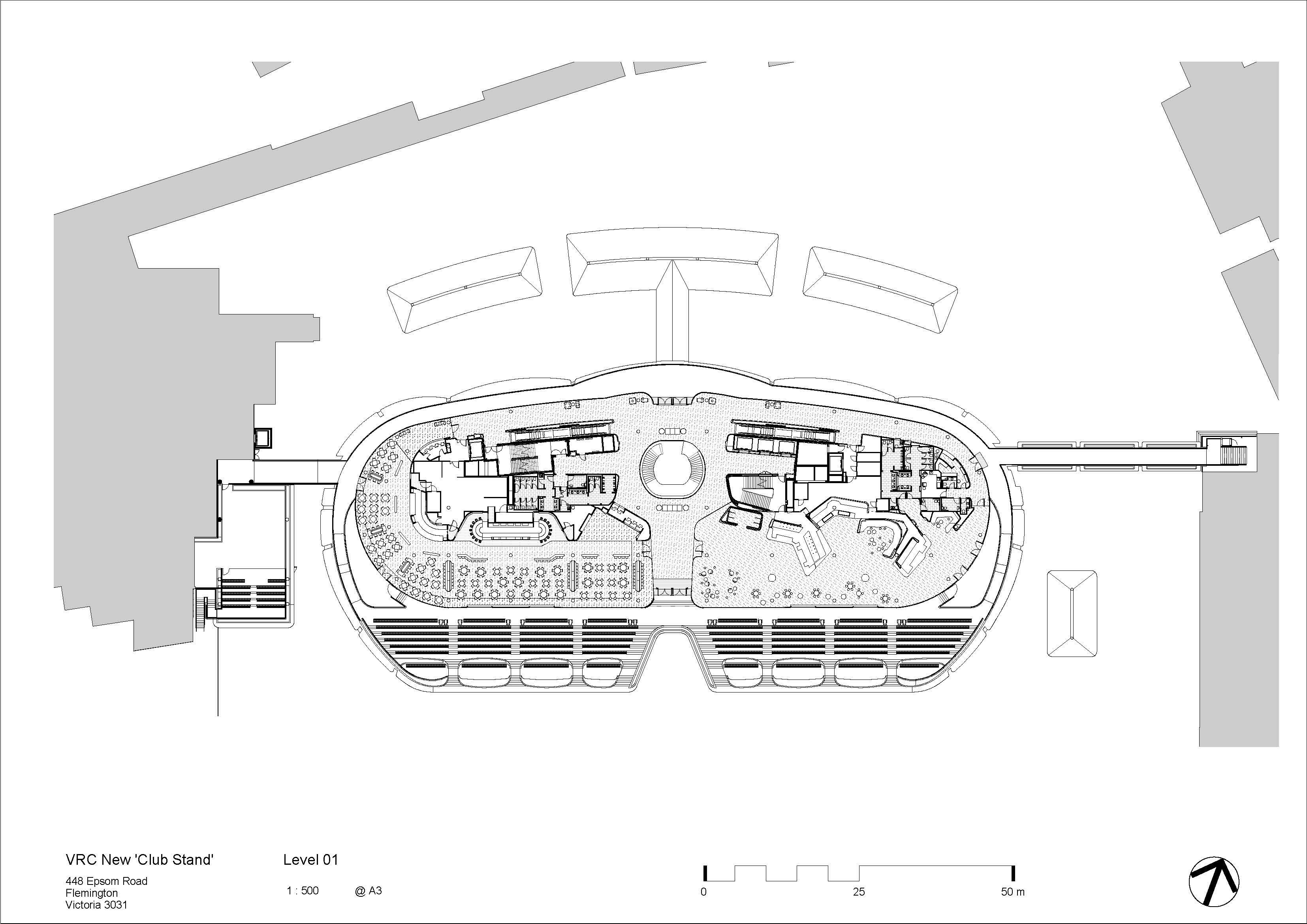 Idea 3089394: The Club Stand, Victoria Racing Club by Bates Smart in ...