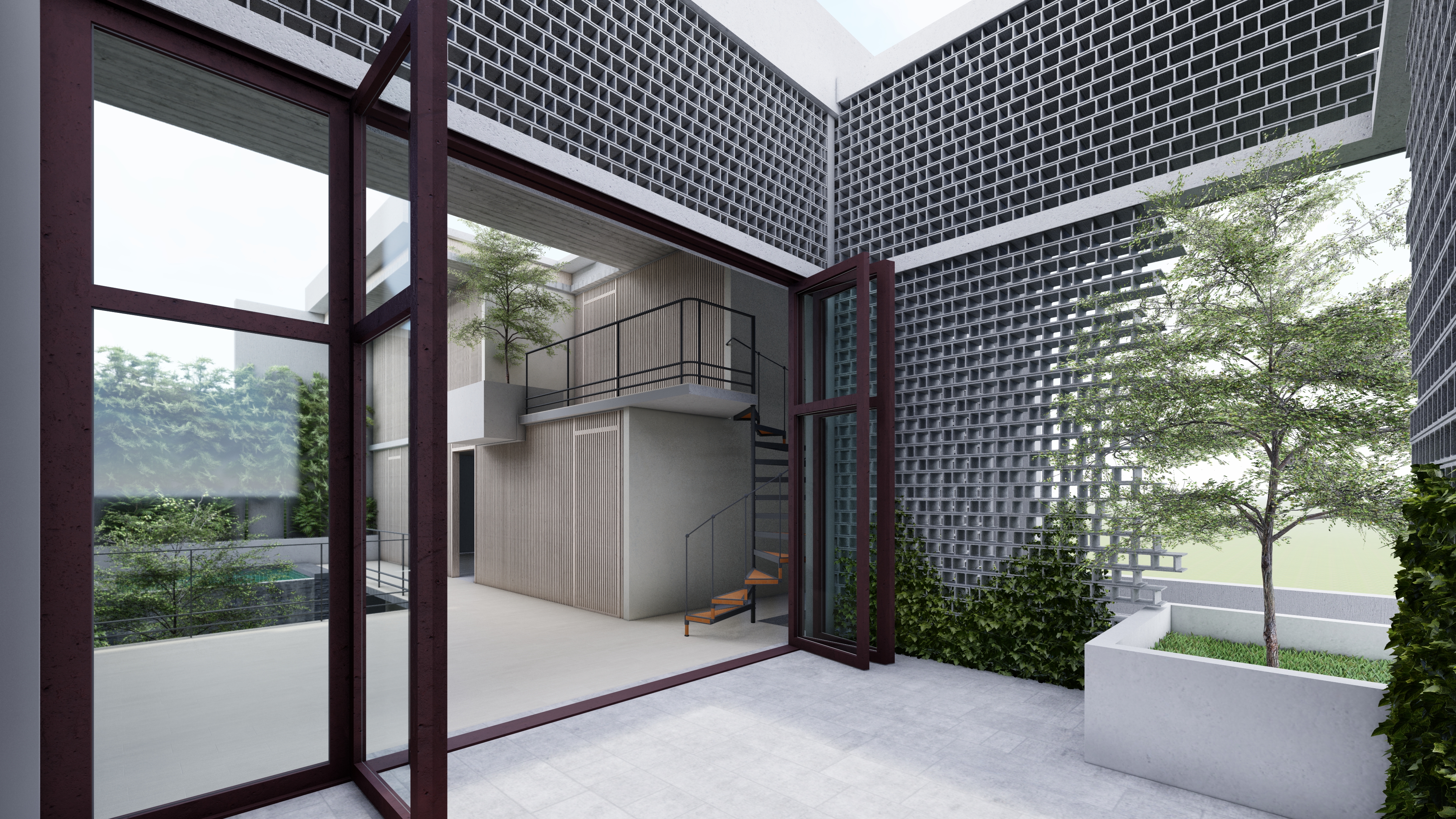 Concrete Hollow Blocks House by BeL' Atelier Collab - Architizer