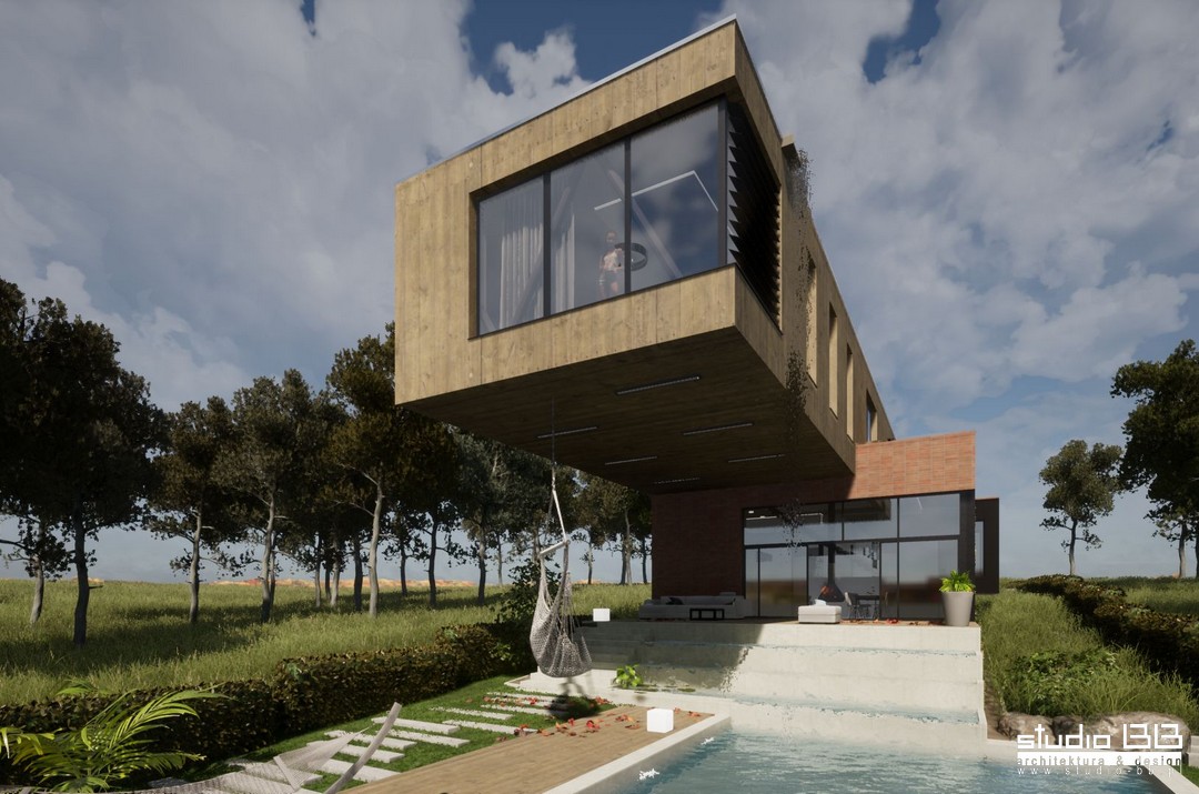 HOUSE WITH OVERHANG by STUDIO BB ARCHITEKCI - Architizer