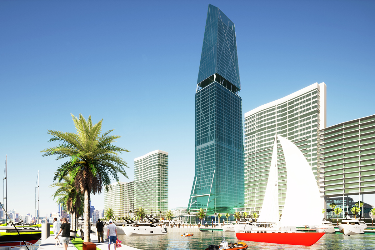 Marina Tower master plan by Design 3 International PLLC - Architizer