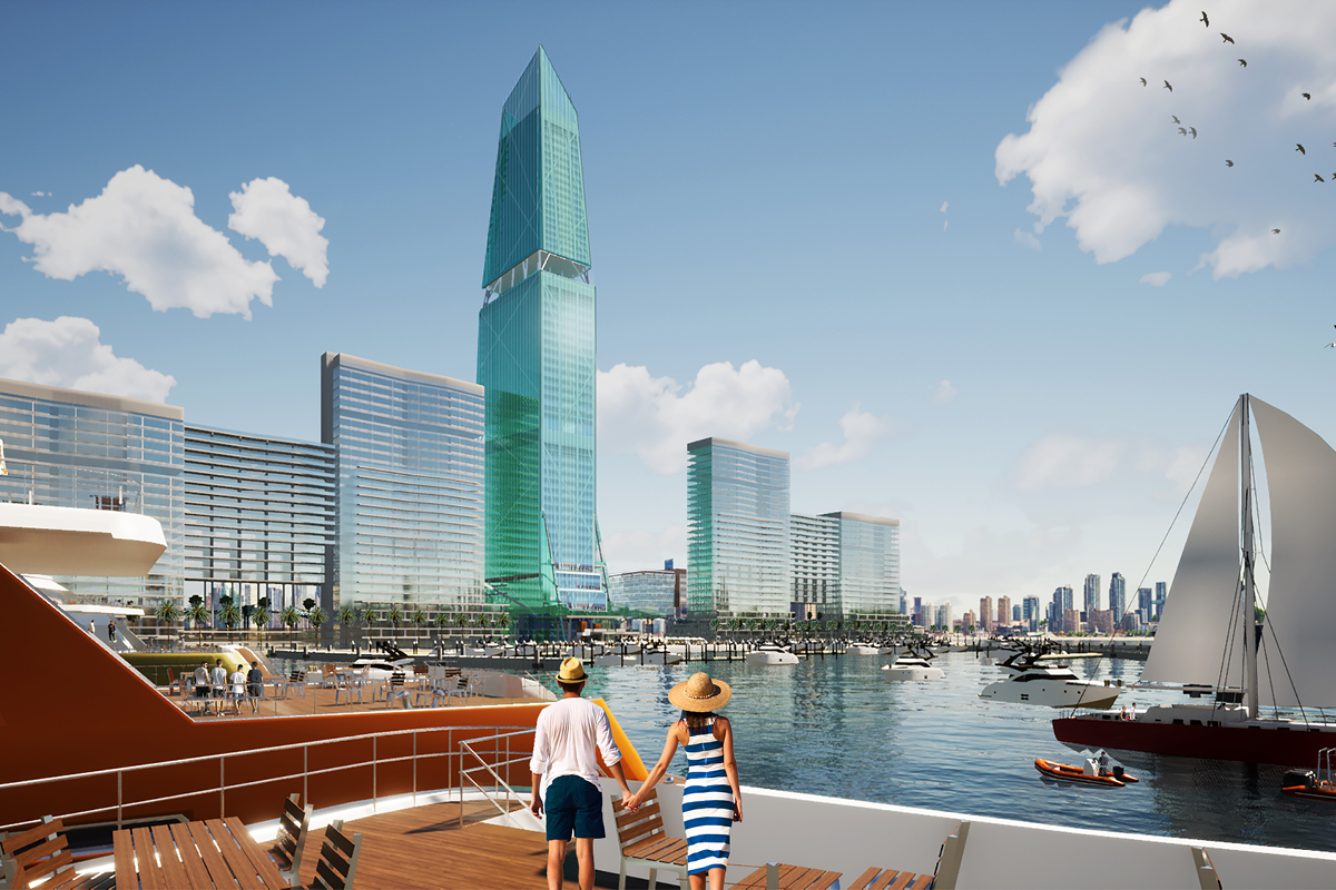 Marina Tower master plan by Design 3 International PLLC - Architizer