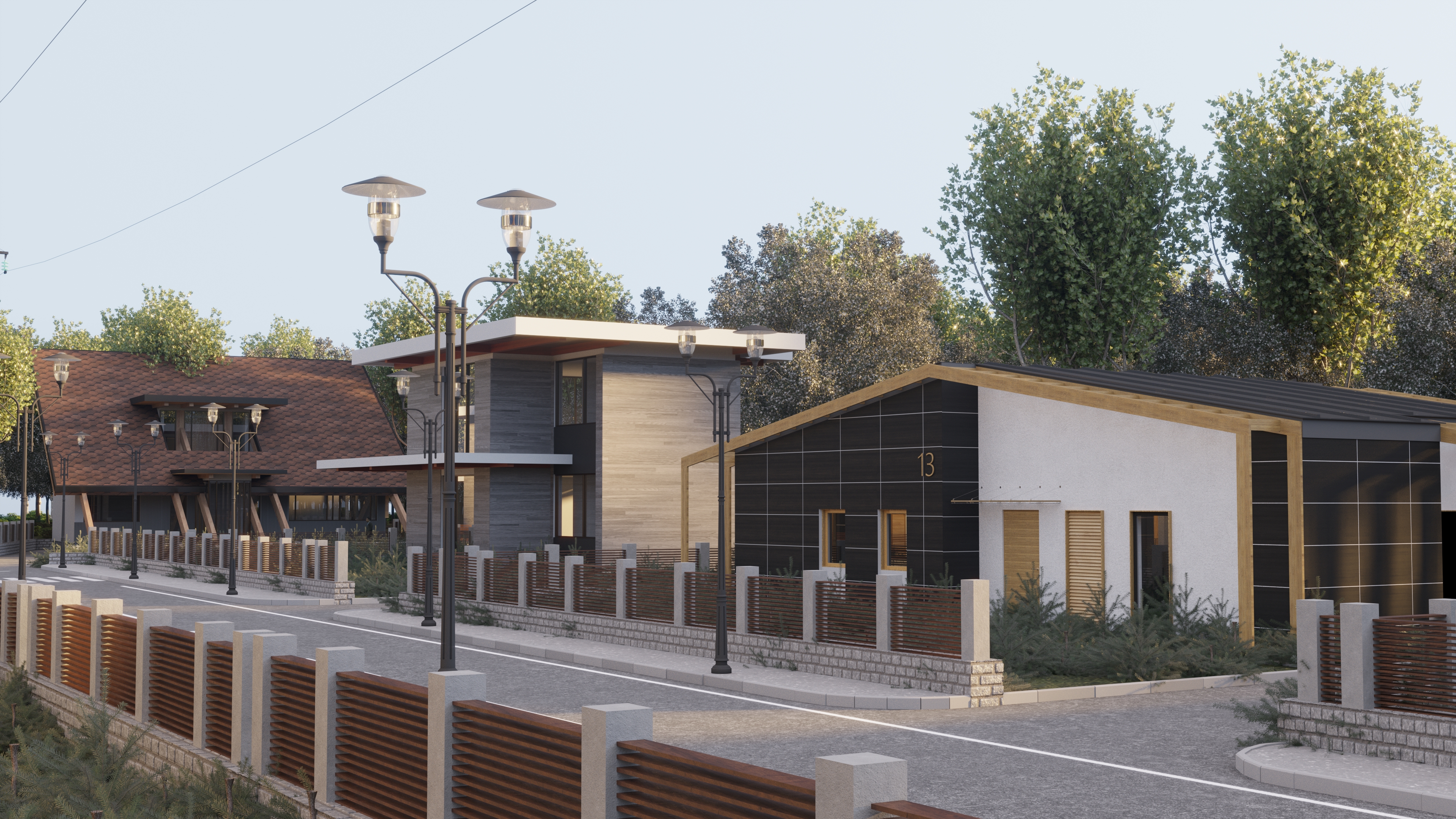 Modern Village 3D Rendering by YouSee - Architizer