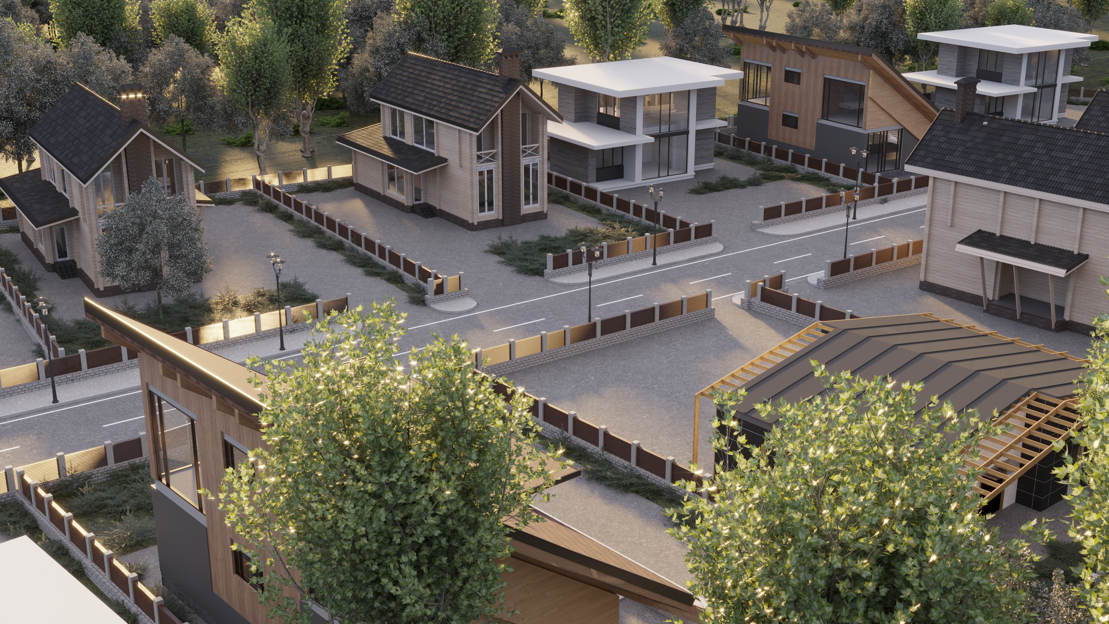 Modern Village 3D Rendering by YouSee - Architizer