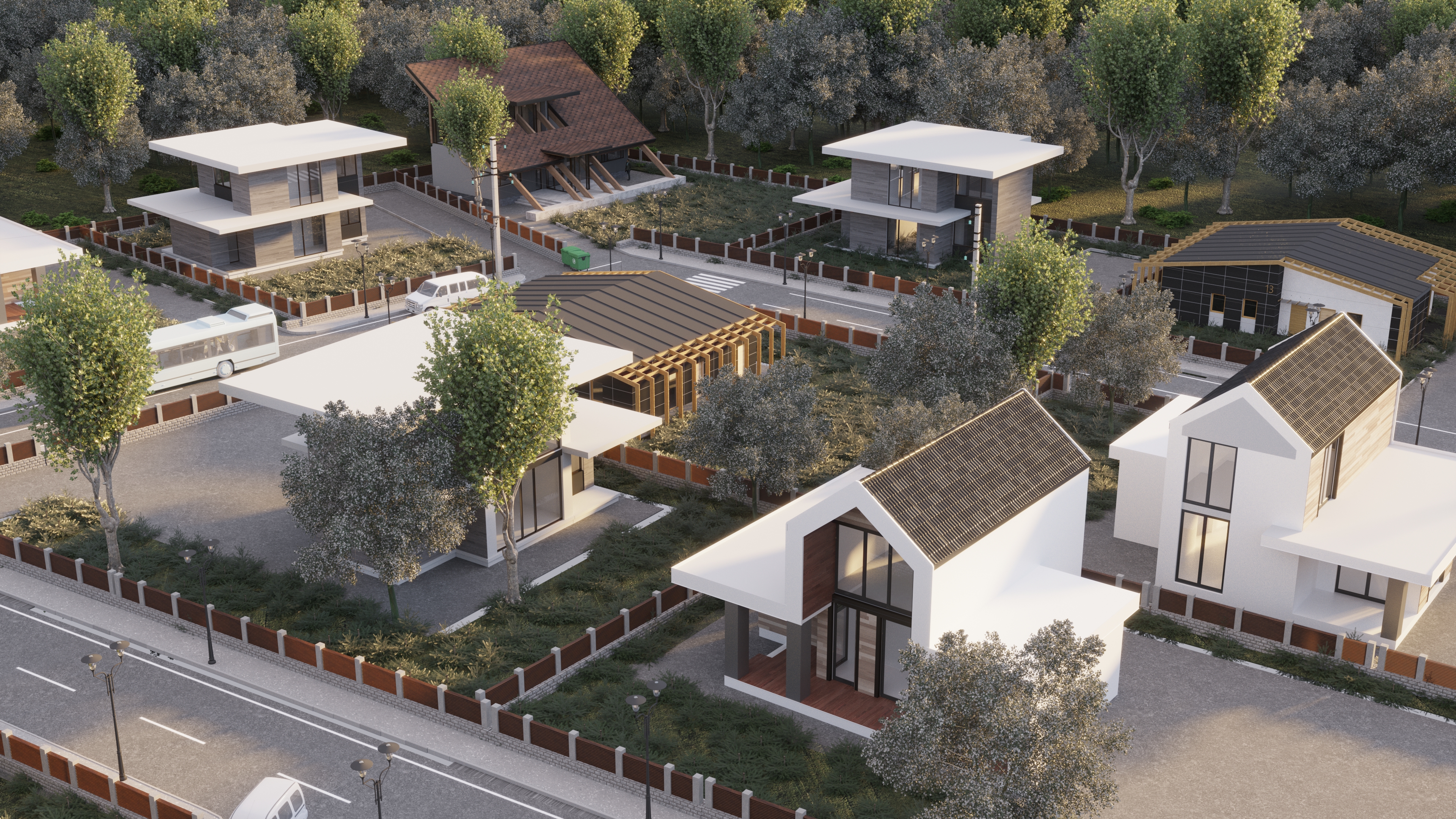 Modern Village 3D Rendering by YouSee - Architizer