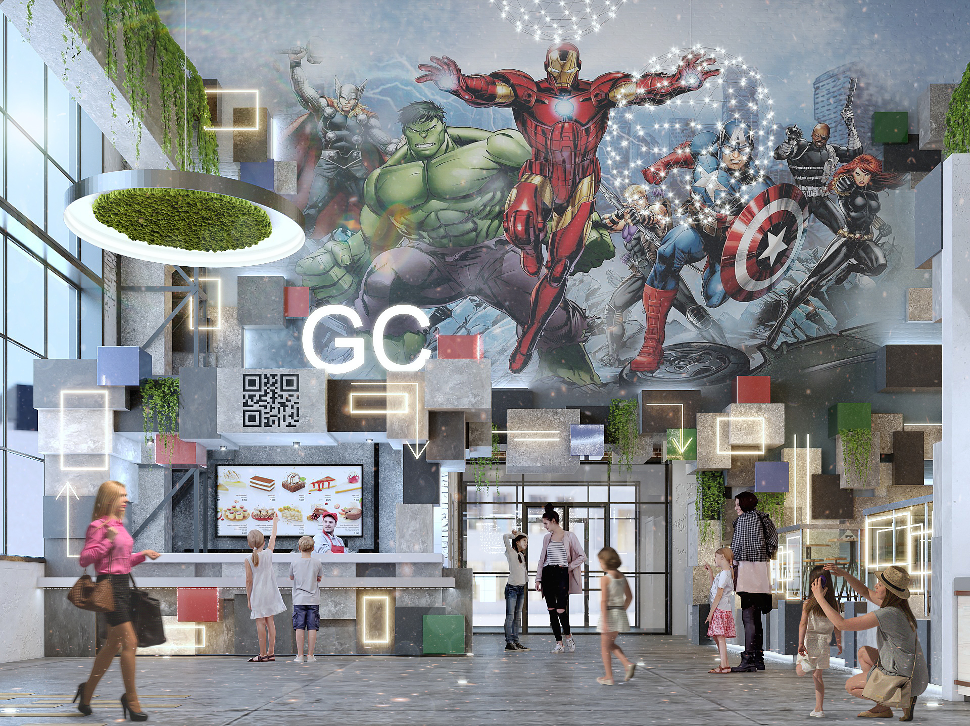 Food Court - Geek Cafe by YouSee - Architizer
