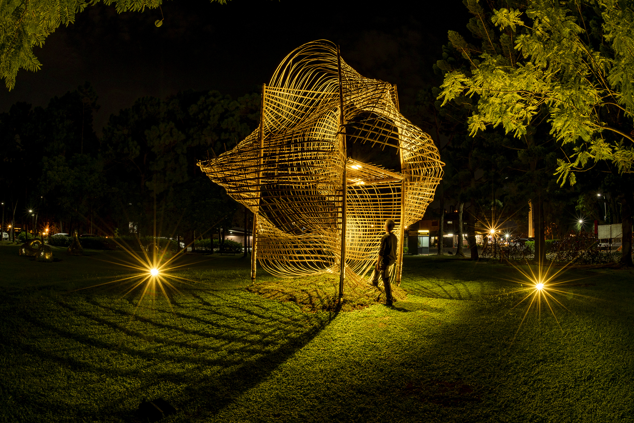 Connect / Digital Bamboo Pavilion by STUDIO A-light - Architizer