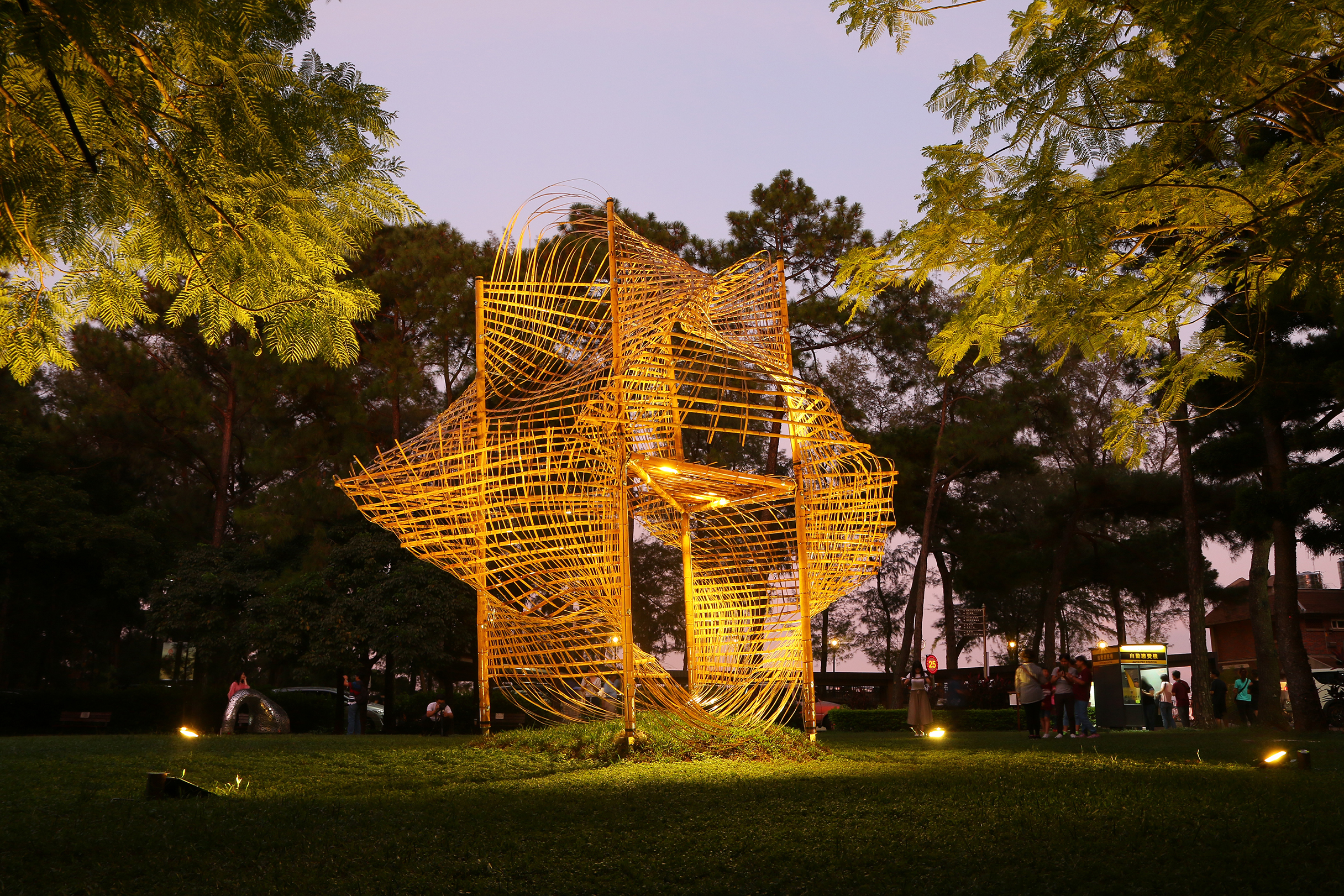 Connect / Digital Bamboo Pavilion by STUDIO A-light - Architizer