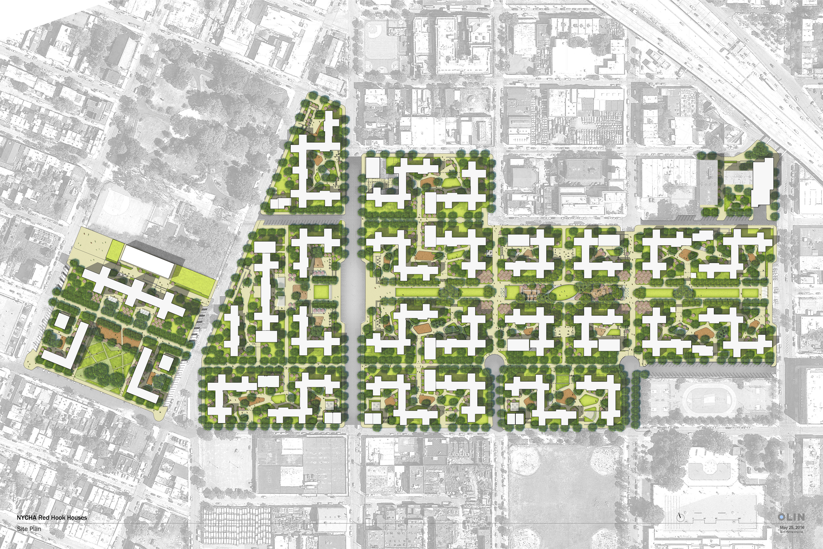 NYCHA Red Hook Houses by Kohn Pedersen Fox Associates - Architizer