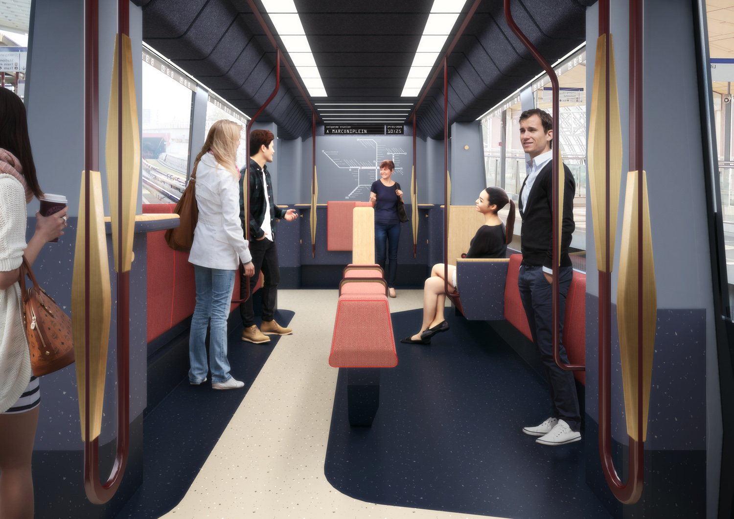 RET Metro Interior by Mecanoo - Architizer