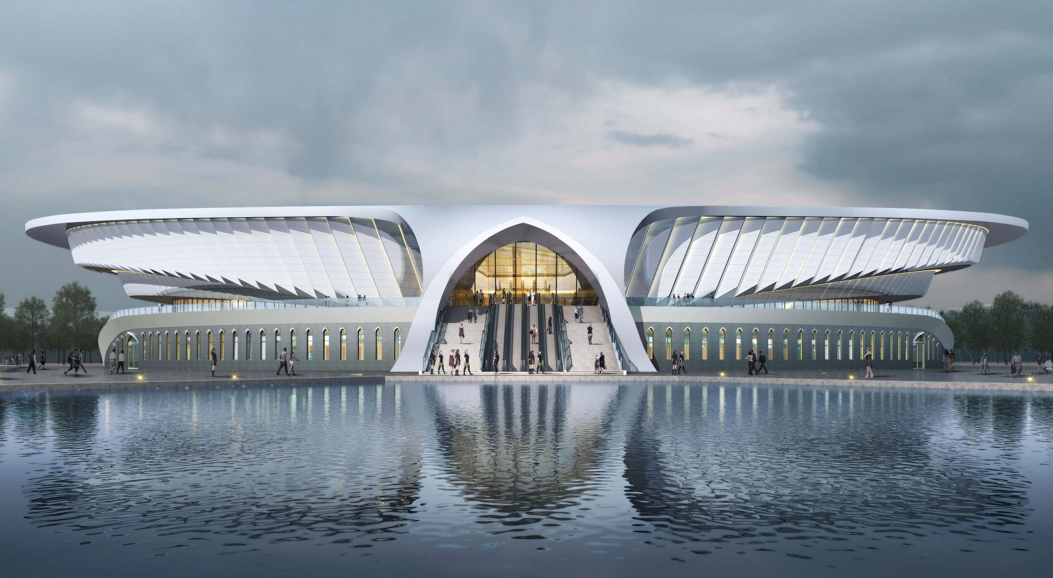 Flourishing "Peony"--Linxia Olympic Sports Center Stadium by DUTS ...