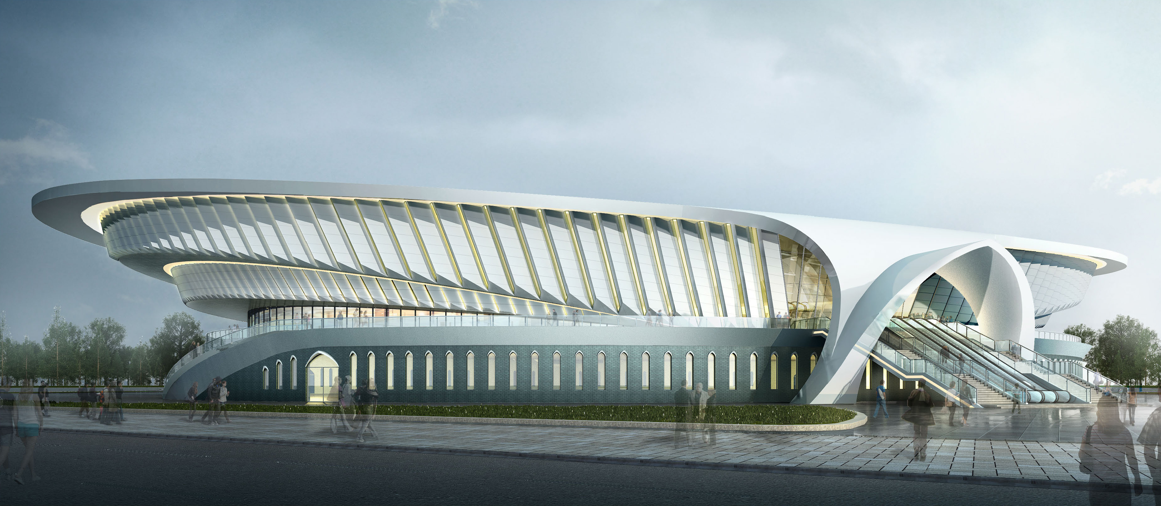 Flourishing "Peony"--Linxia Olympic Sports Center Stadium by DUTS ...