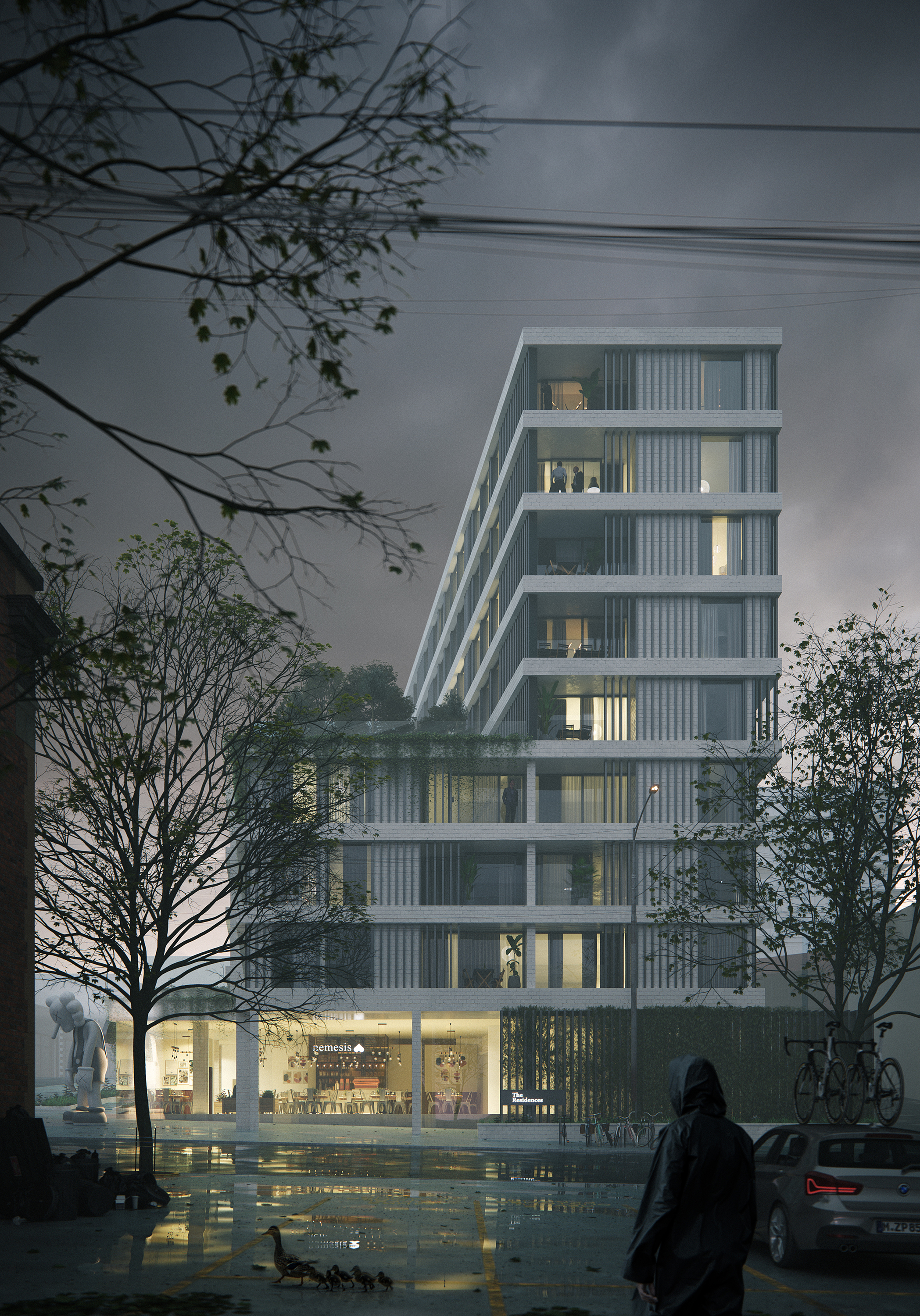 3D Visualization of a residential block in Vancouver by Lunas ...