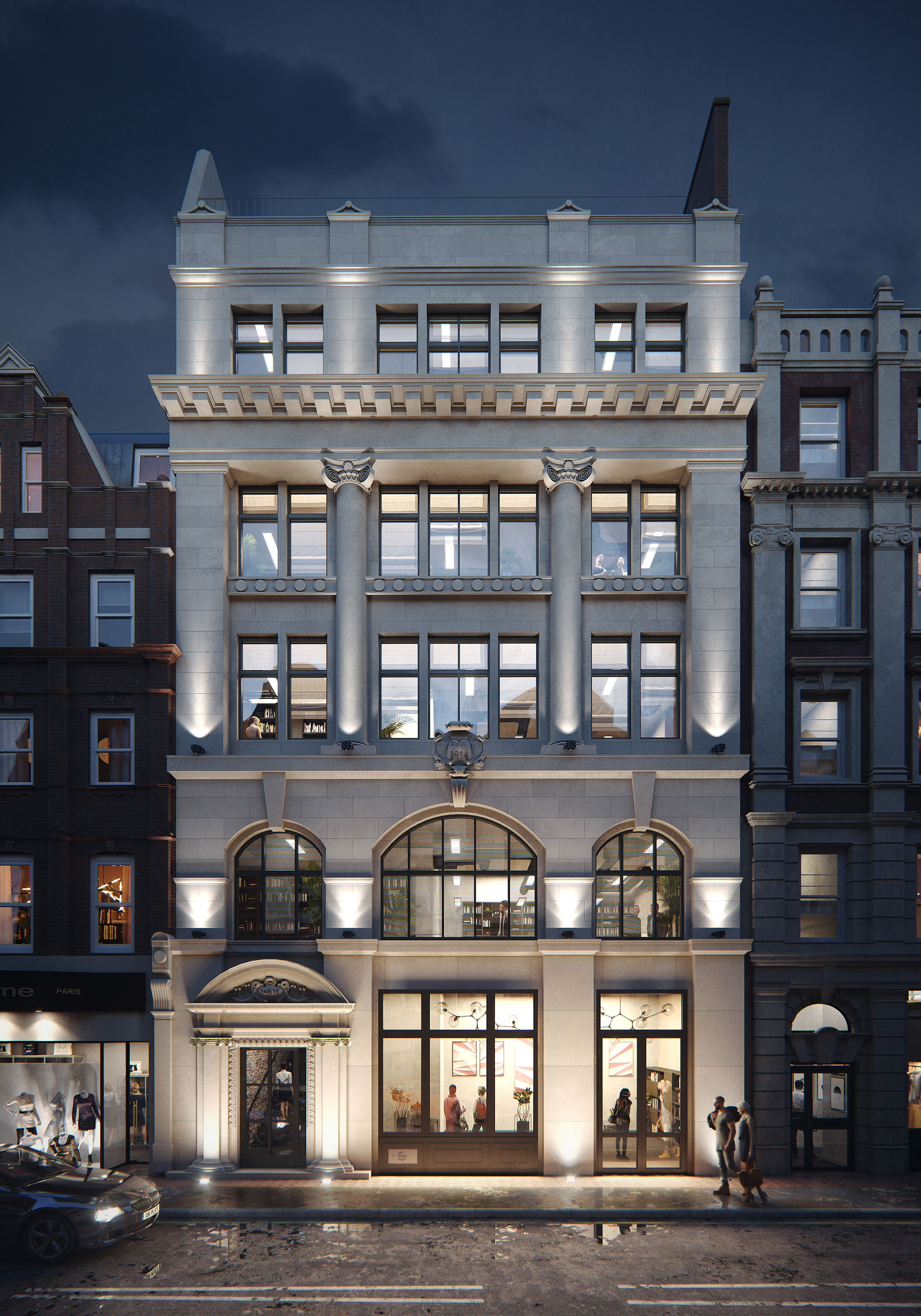3D renovation of a commercial building in London by Lunas Visualization ...