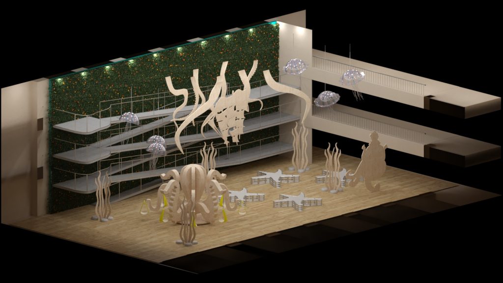 Noosphere - Interior of atriums inside J57 skyscraper in BROAD Town ...