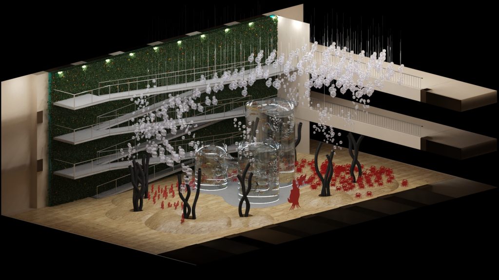 Noosphere - Interior of atriums inside J57 skyscraper in BROAD Town ...