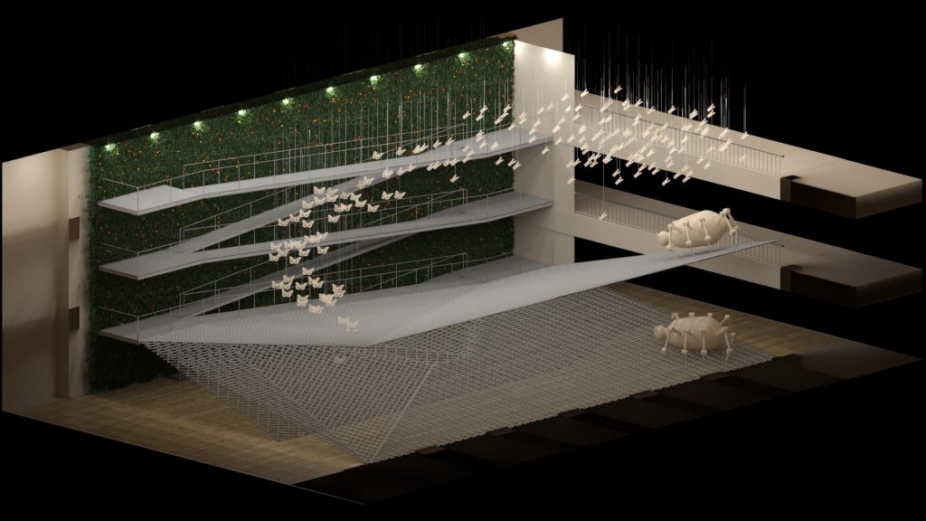 Noosphere - Interior of atriums inside J57 skyscraper in BROAD Town ...