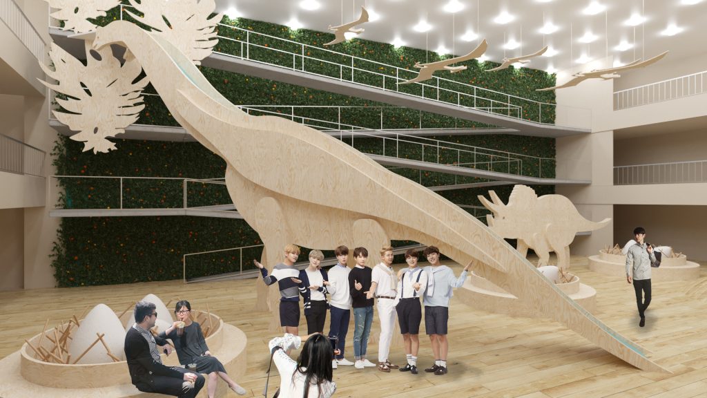 Noosphere - Interior of atriums inside J57 skyscraper in BROAD Town ...