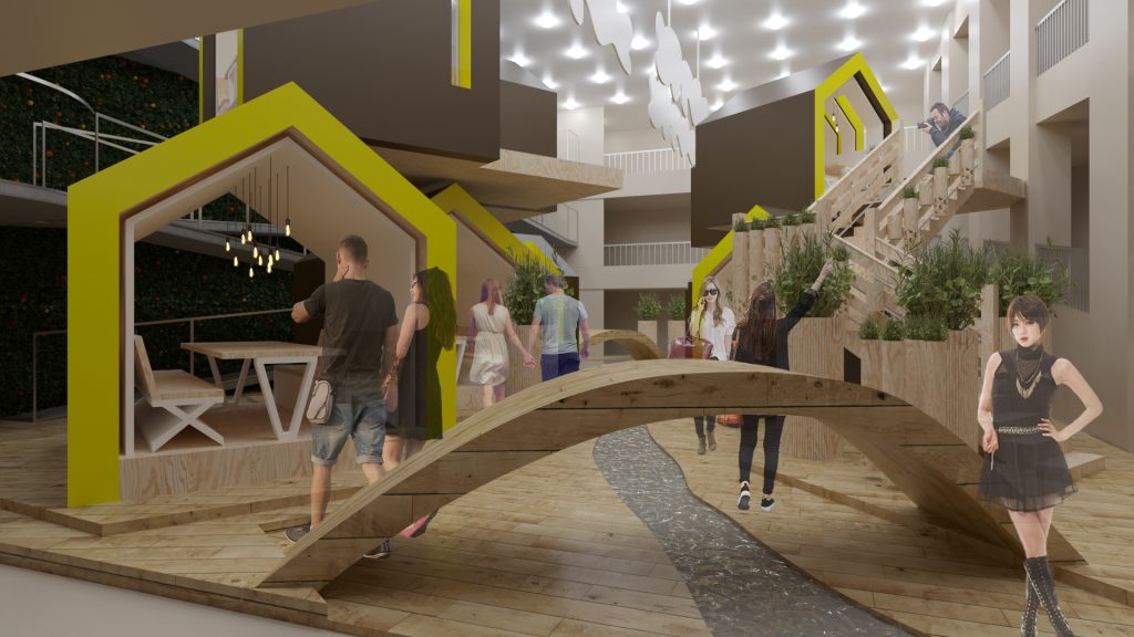 Noosphere - Interior of atriums inside J57 skyscraper in BROAD Town ...