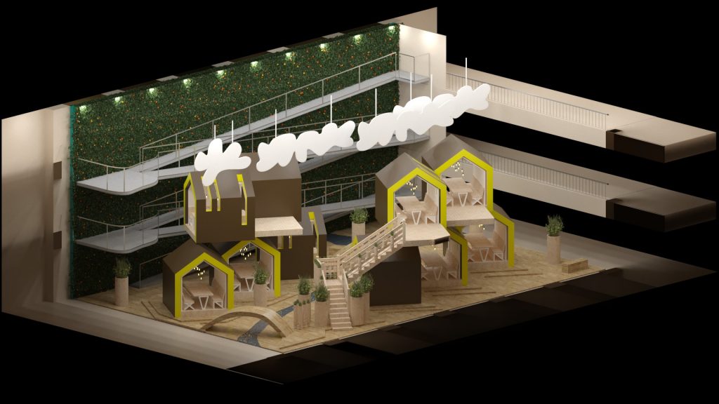 Noosphere - Interior of atriums inside J57 skyscraper in BROAD Town ...