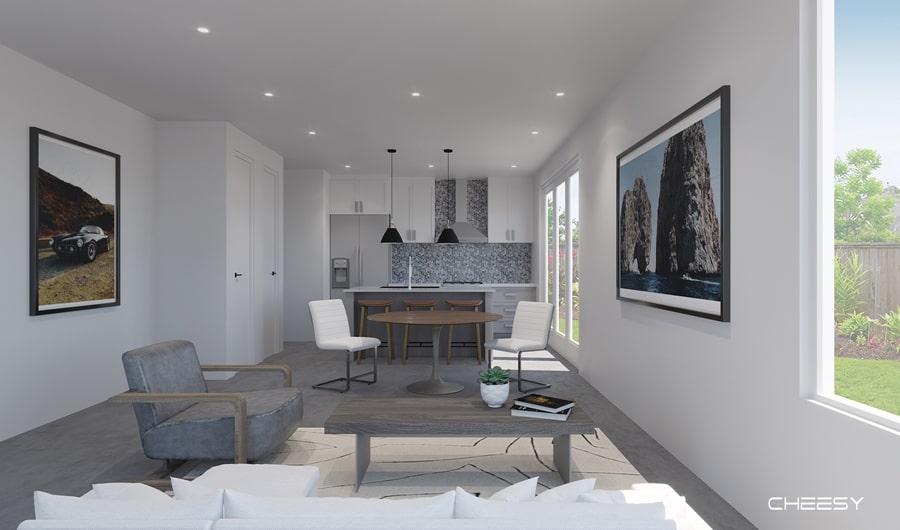 Living Room Interior Rendering by THE CHEESY | VISUAL STUDIO - Architizer