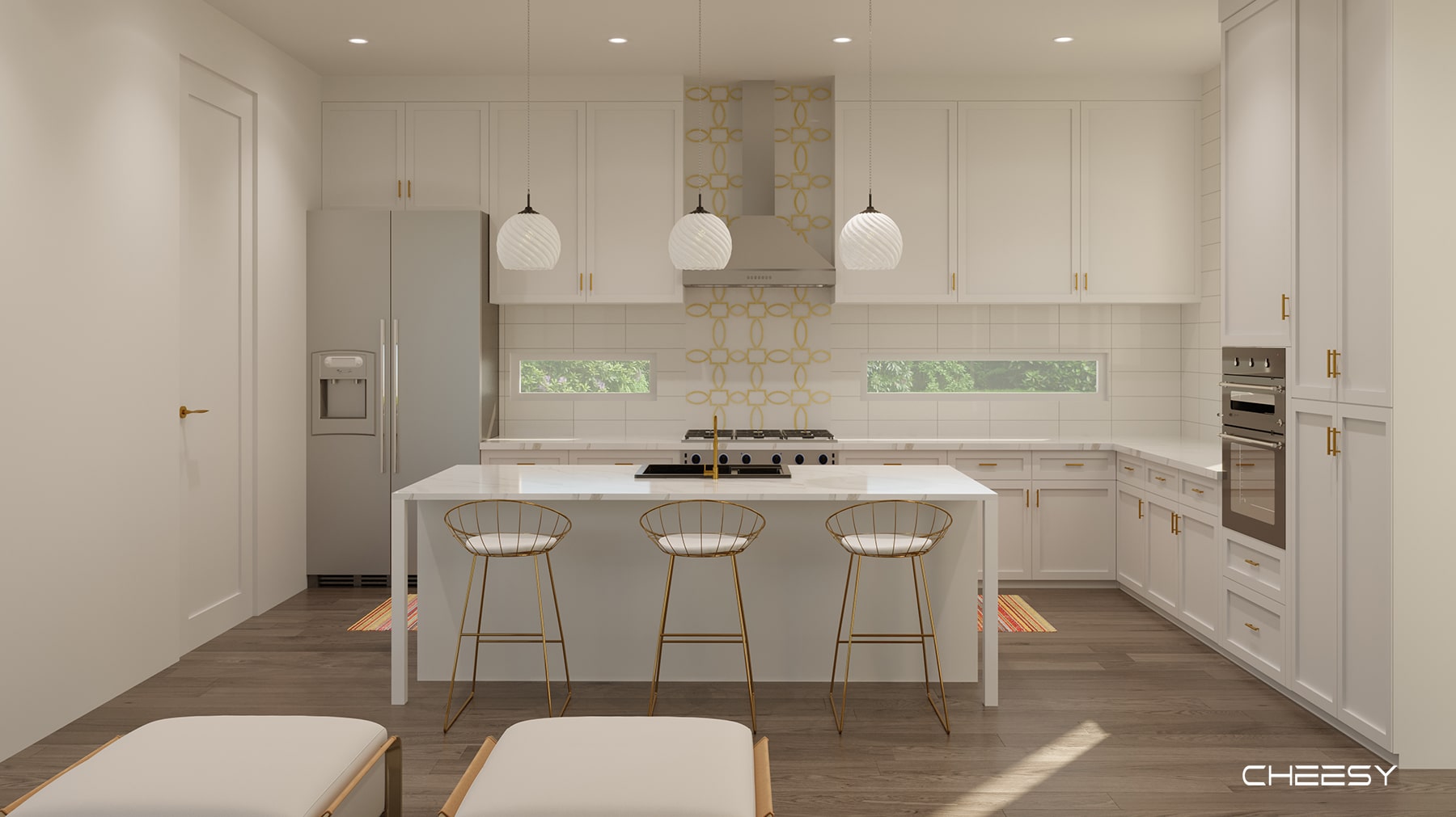 Kitchen Interior Rendering by THE CHEESY | VISUAL STUDIO - Architizer